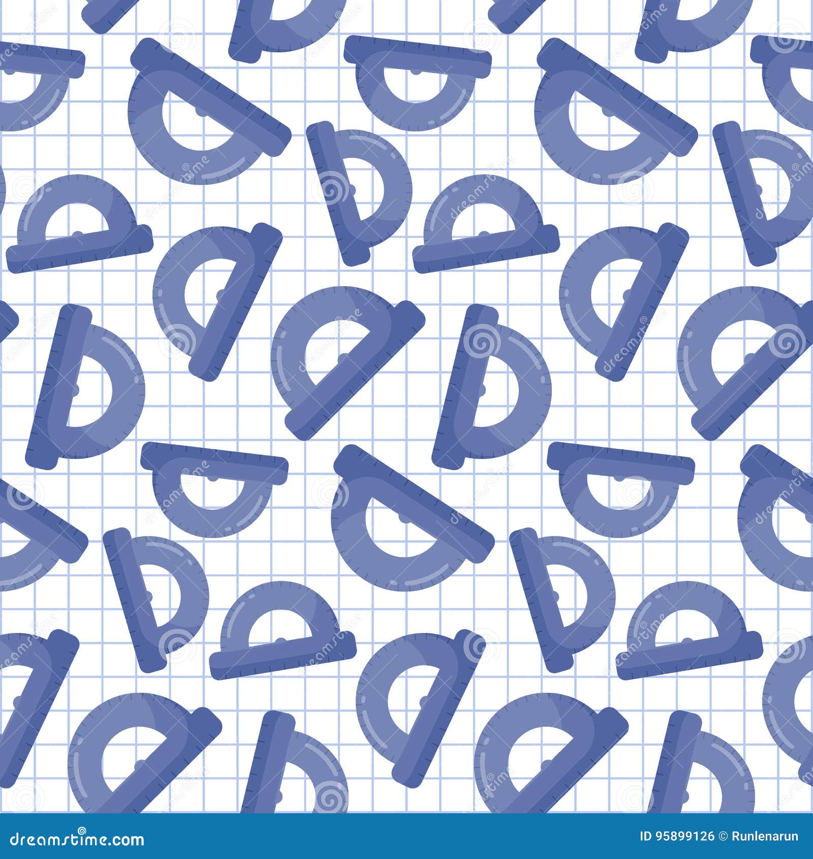 Protractor Seamless Pattern Stock Illustration - Illustration of ...