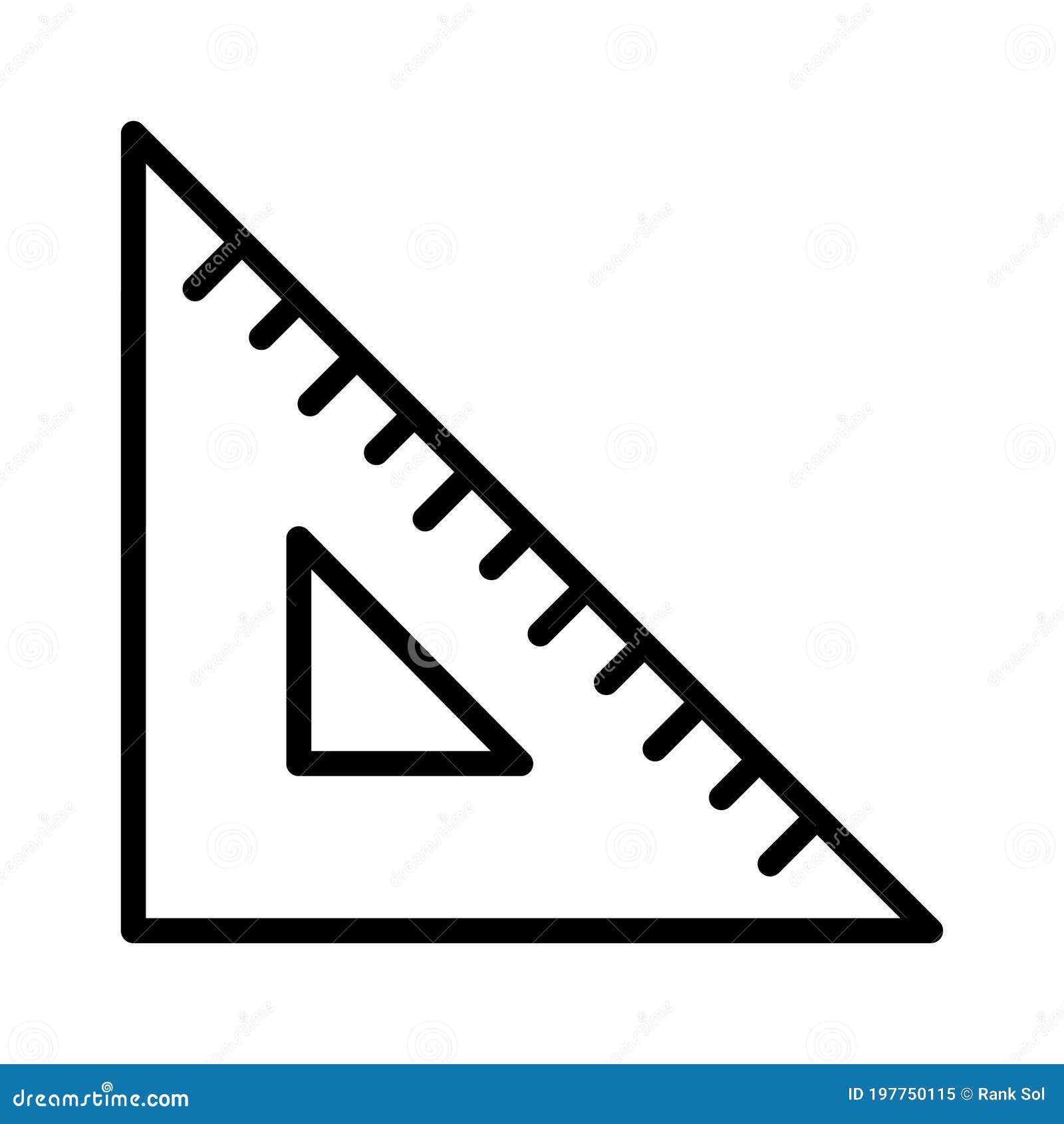 Protractor, Set Square, Triangle, Geometry Fully Editable Vector Icon ... Protractor, Set Square, Triangle, Geometry Fully Editable Vector Icon ...