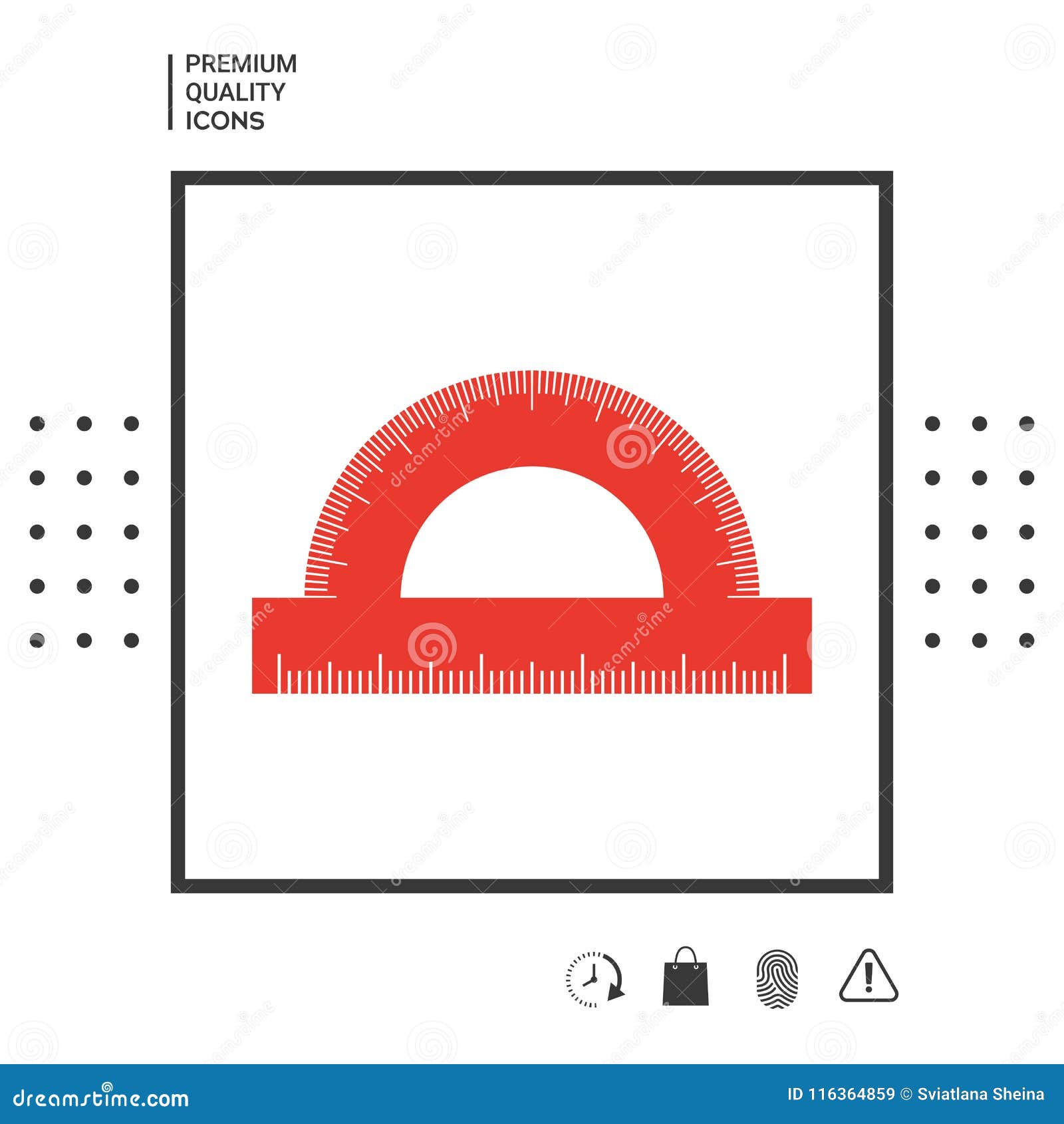 Protractor symbol icon stock vector. Illustration of protractor - 116364859