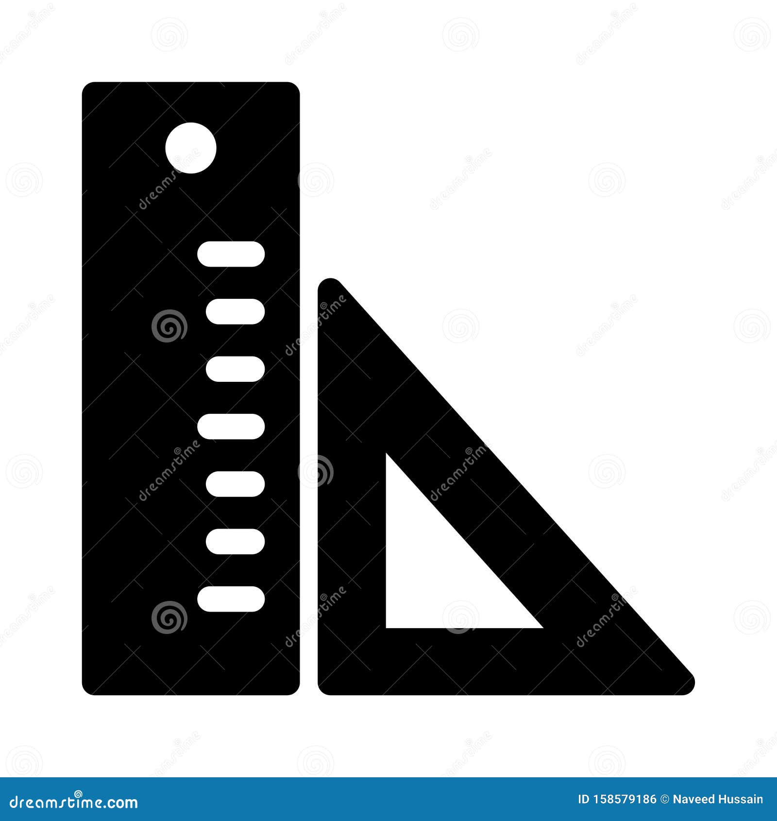 Protractor Thin Line Icon. Ruler For Measuring Degree Symbol, Outline ...