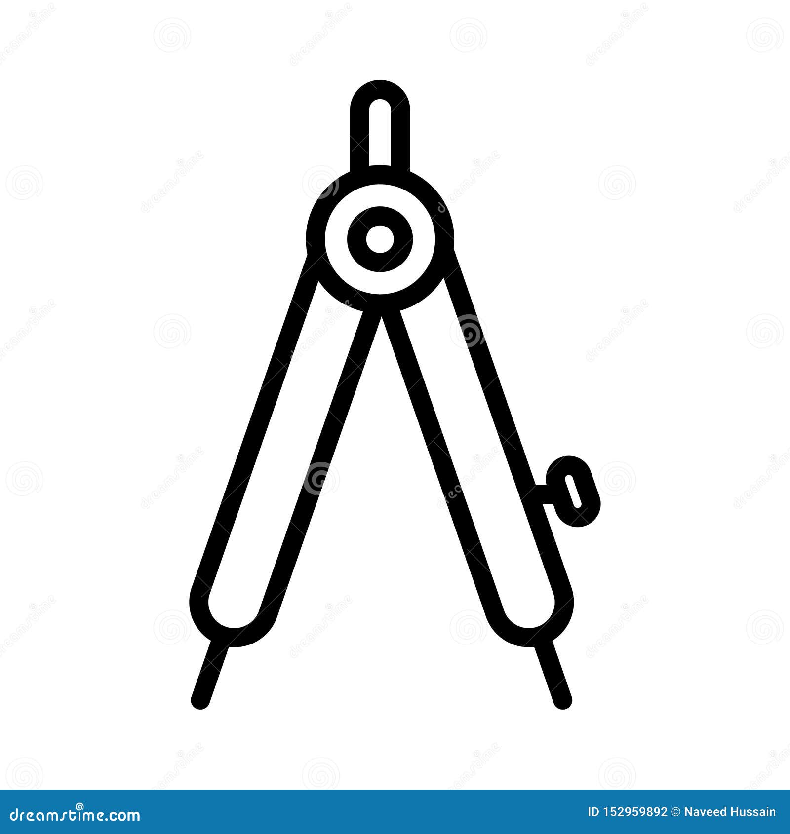 Protractor Thin Line Icon. Ruler For Measuring Degree Symbol, Outline ...