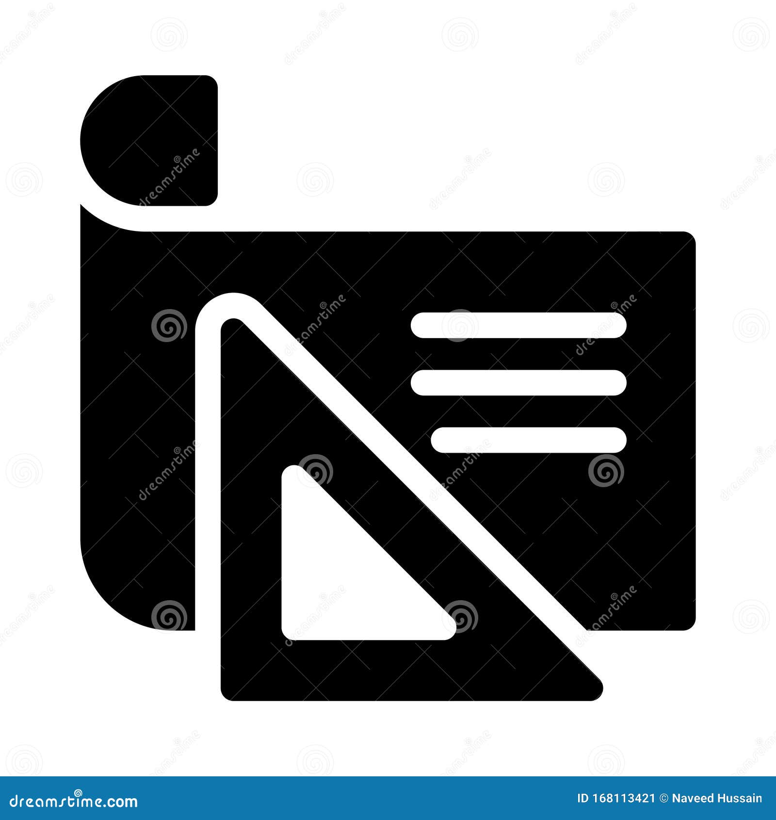 Protractor Vector Glyph Flat Icon Stock Illustration - Illustration of ...
