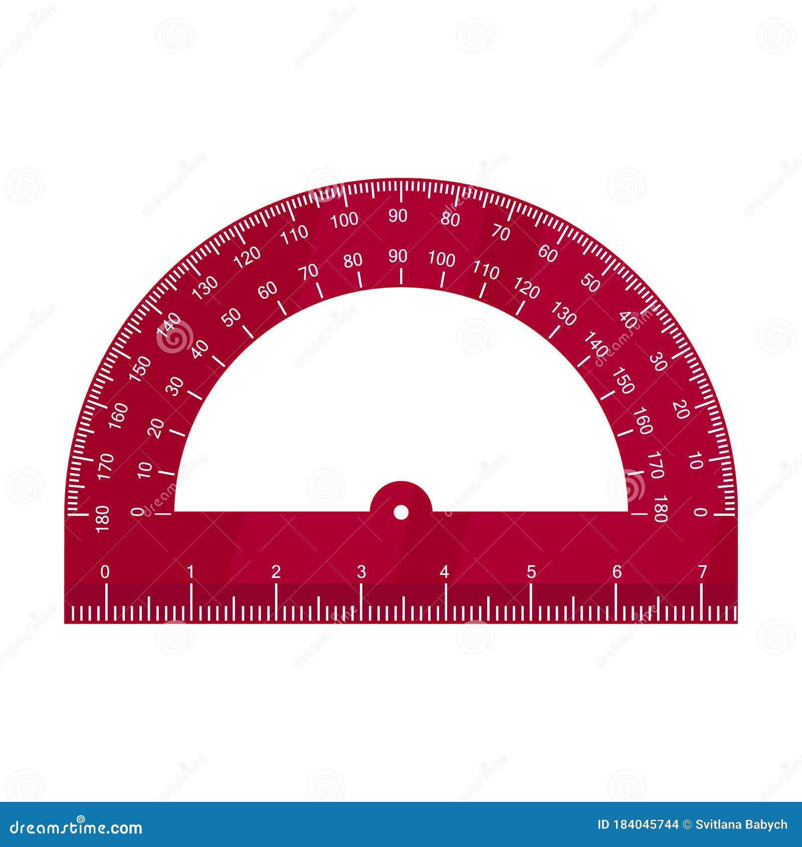 Protractor Vector Icon.Cartoon Vector Icon Isolated on White Background ...