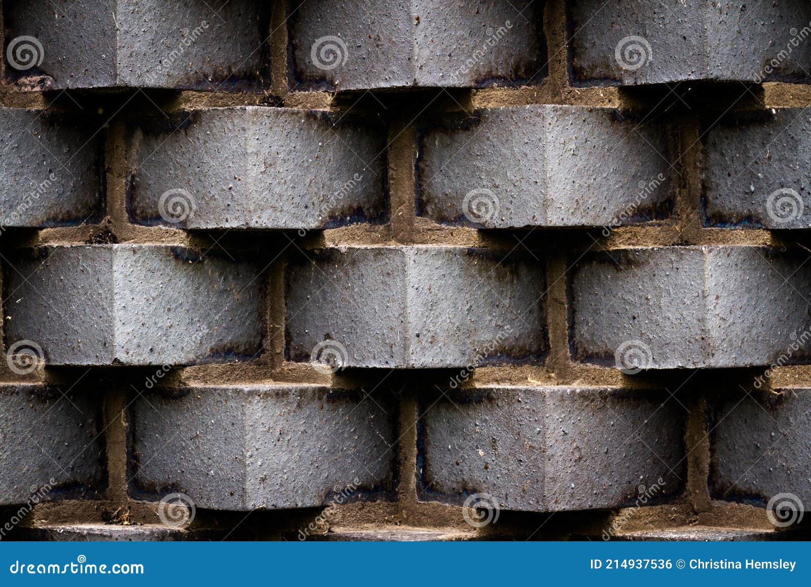 Protruding bricks stock photo. Image of fading, angular - 214937536