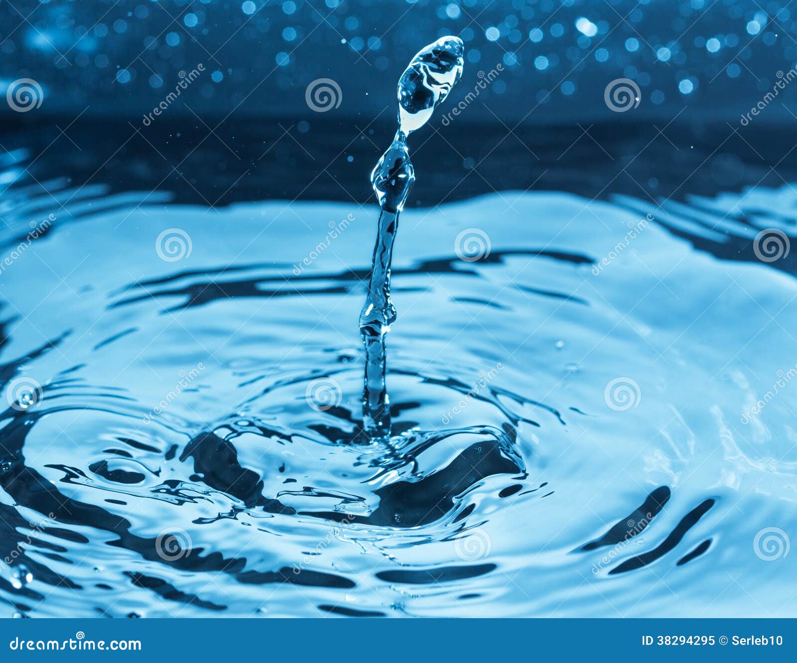 Protuberance Splash Above Surface of Water Stock Image - Image of clean ...