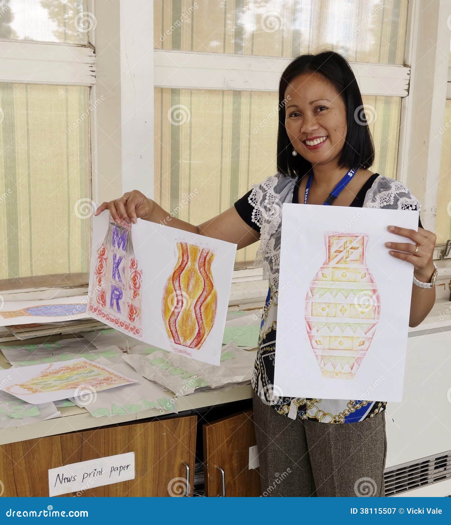 Proud Art Teacher. stock image. Image of teacher, educator - 38115507