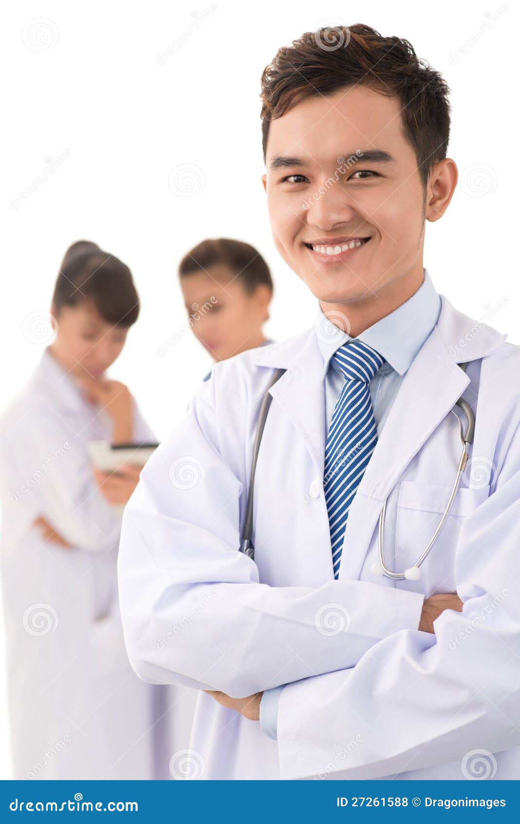 Proud of being doctor stock photo. Image of closeup, friendly - 27261588
