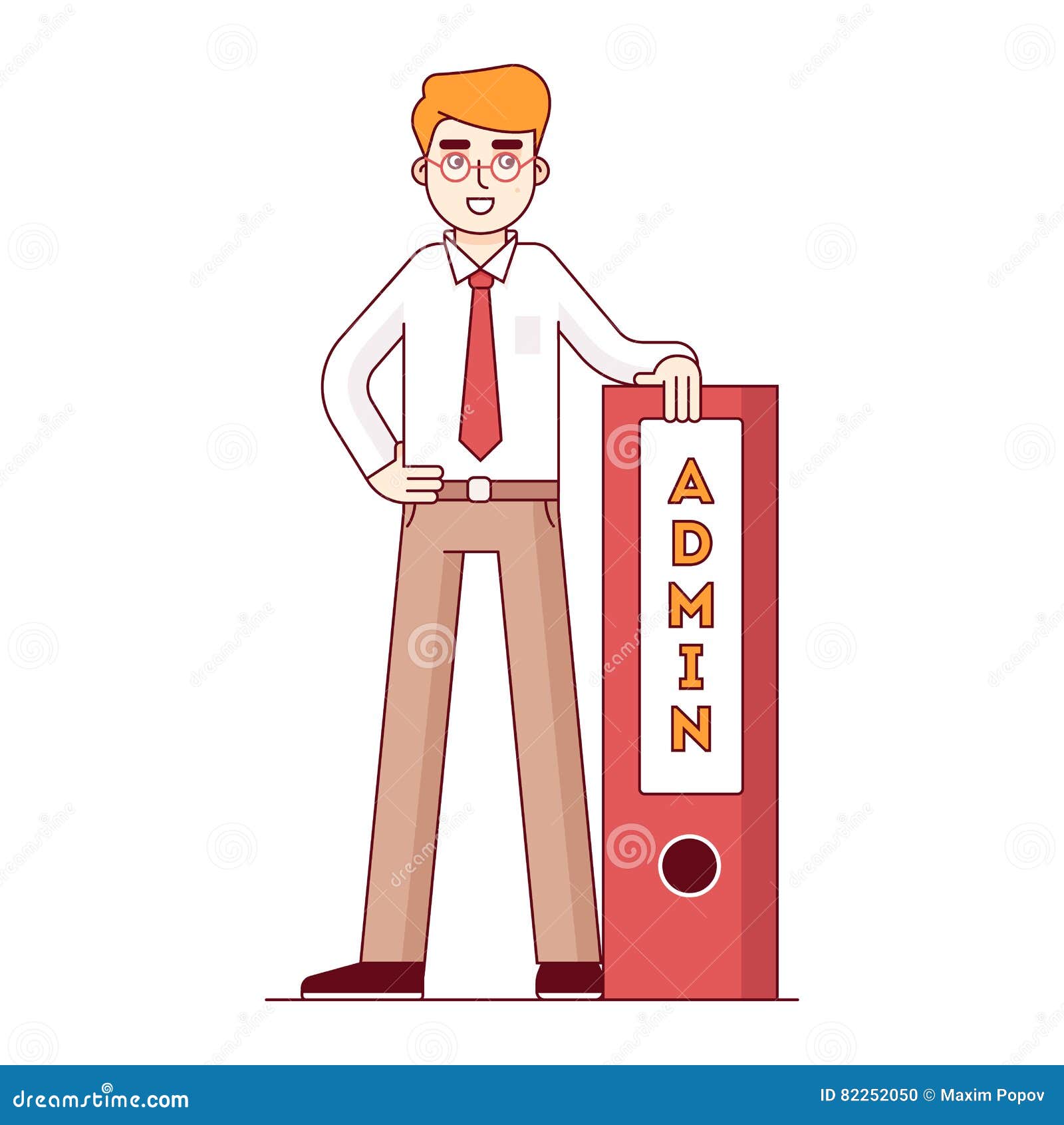 Proud Computer System Administrator Stock Vector - Illustration of ...