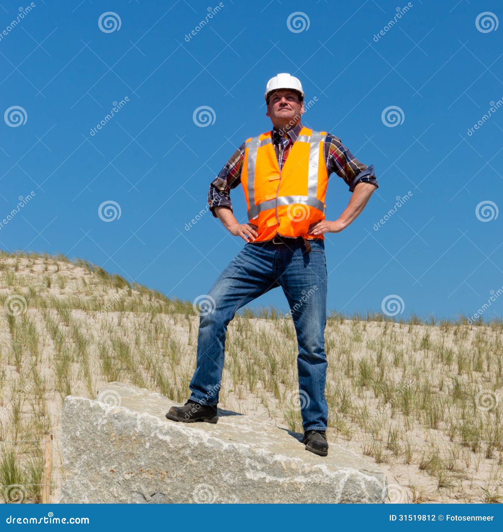 Proud Contractor stock photo. Image of development, industry - 31519812