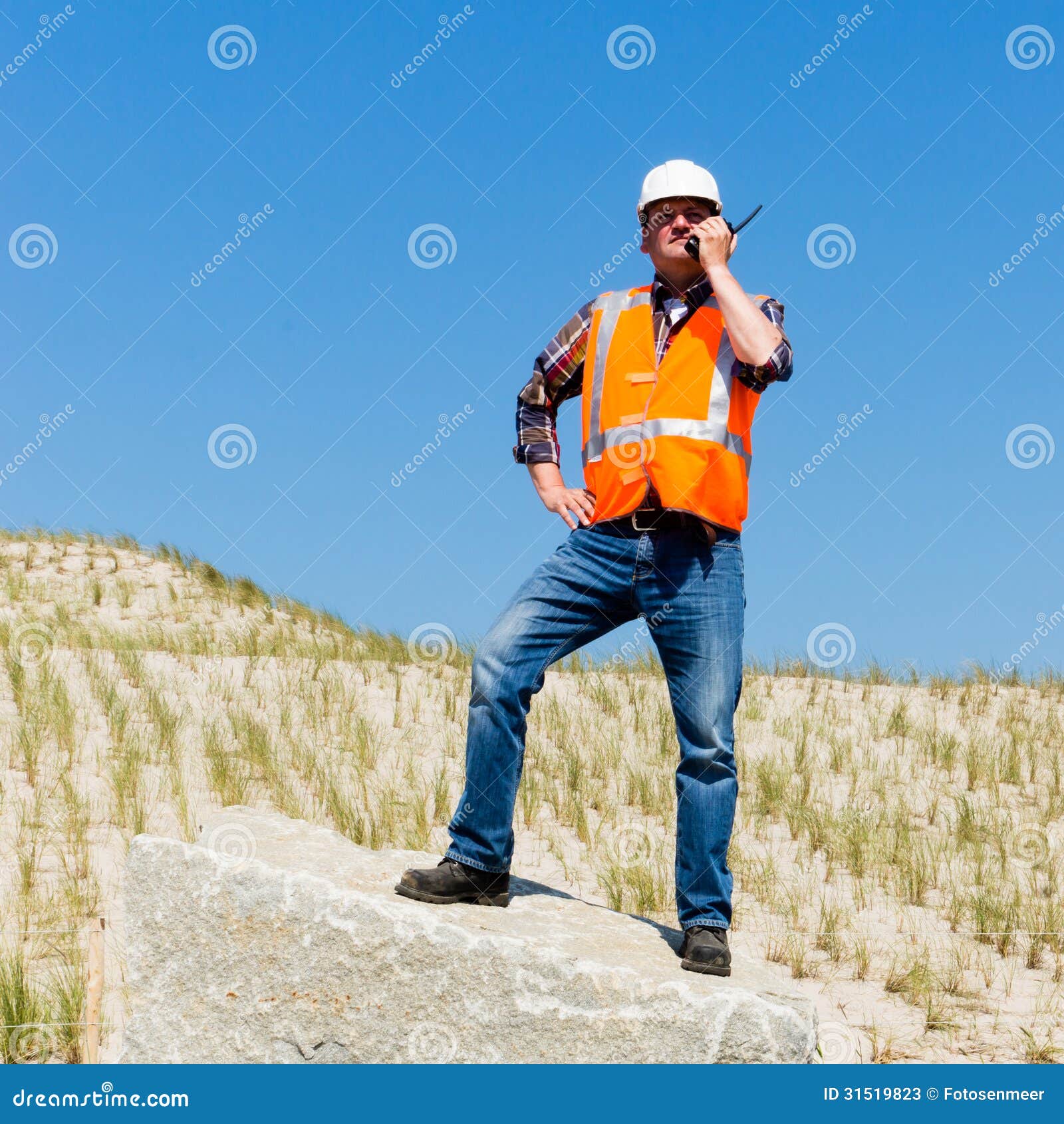 Proud Contractor stock image. Image of install, build - 31519823