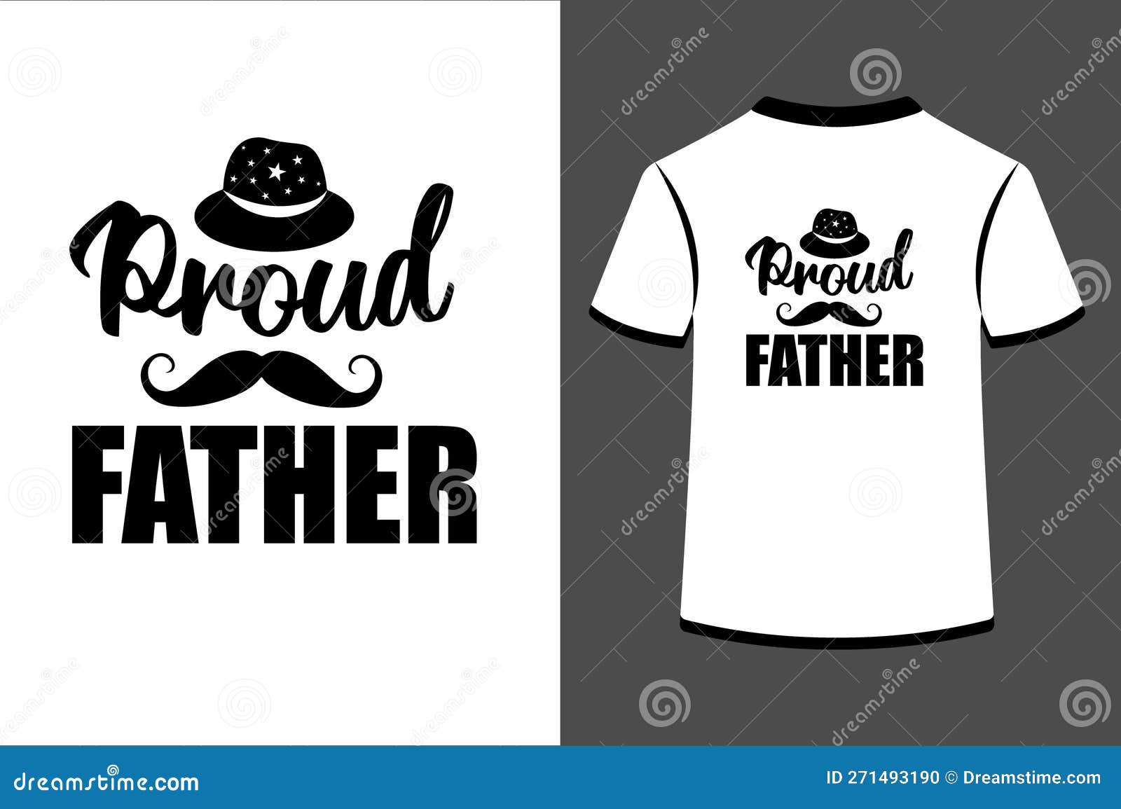Proud Father. stock vector. Illustration of black, father - 271493190