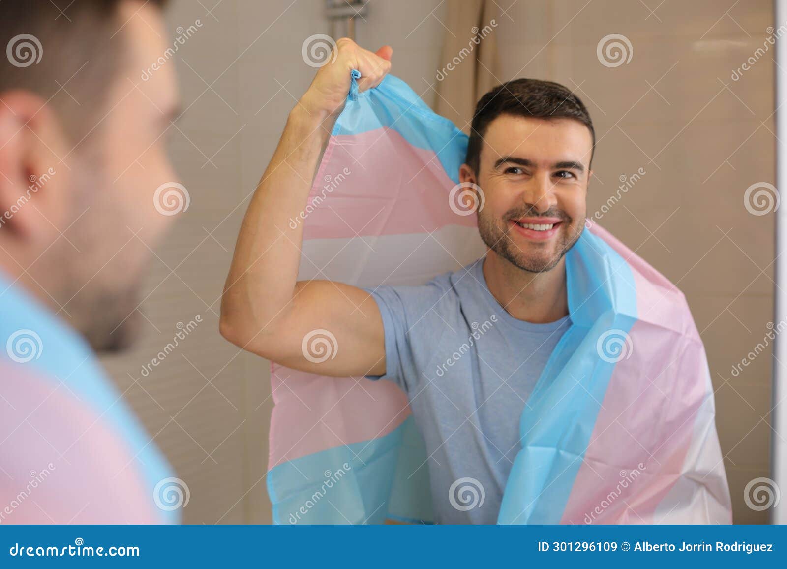 Proud Human Being Supporting the Trans Movement Stock Image - Image of ...