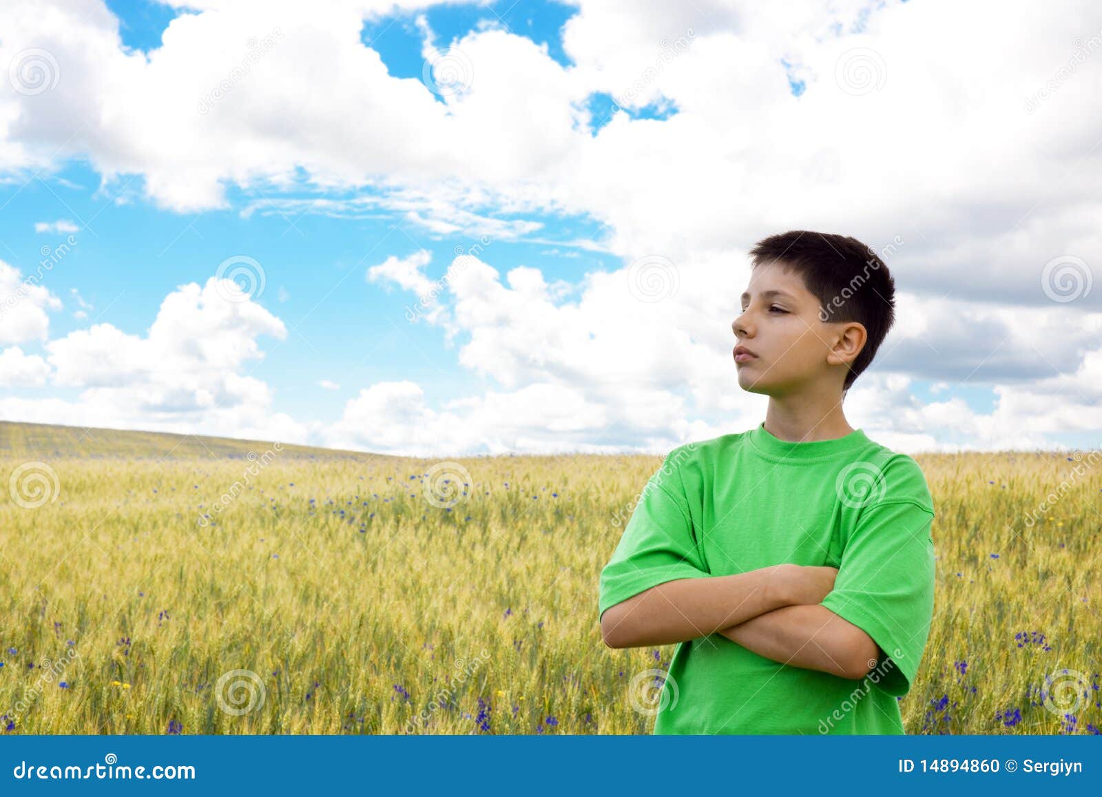Proud kid stock photo. Image of alone, glance, male, caucasian - 14894860