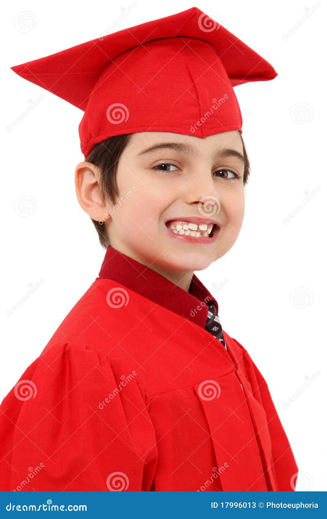 Proud Kindergarten Graduate Child Stock Image - Image of attractive ...