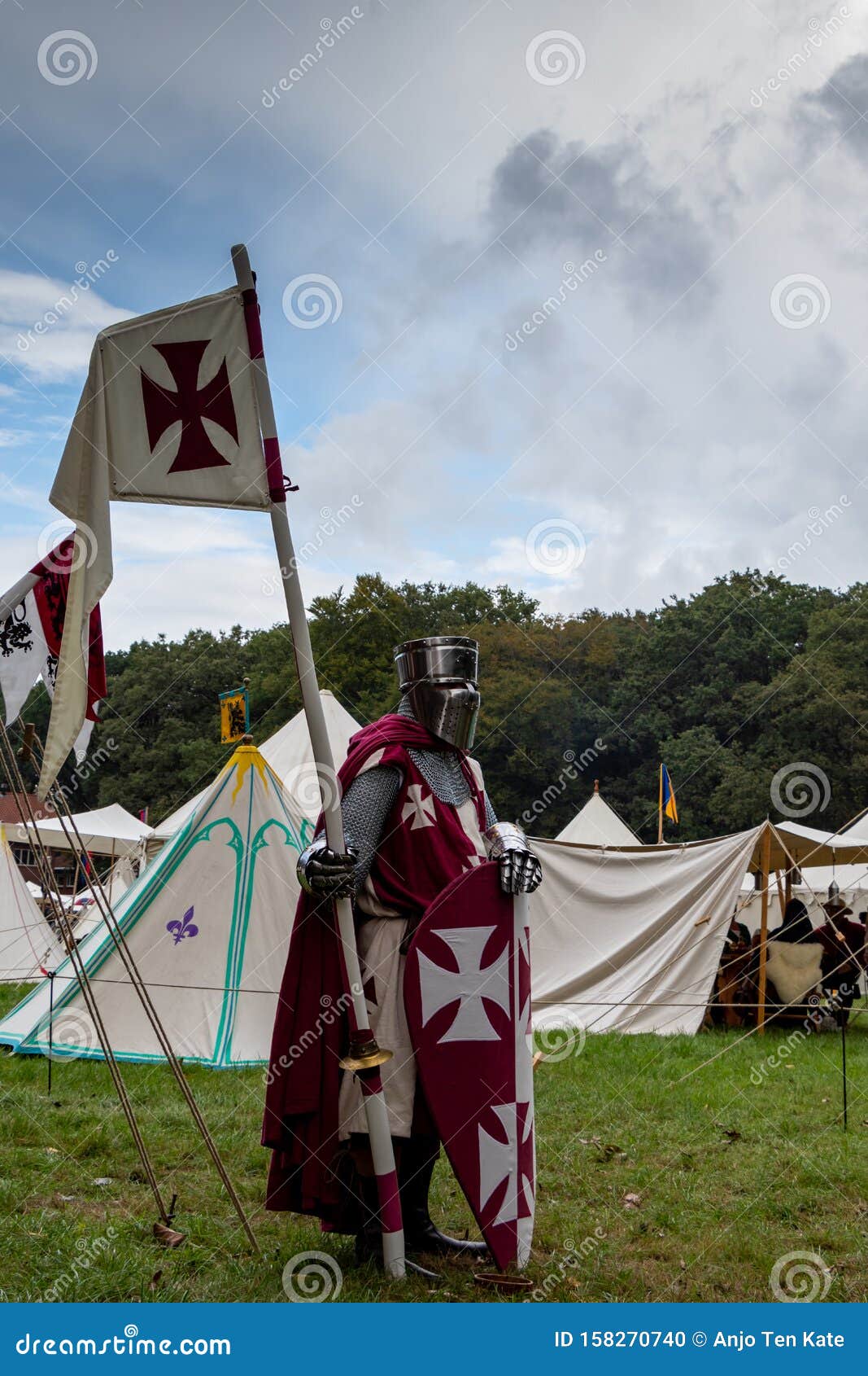 The proud knight. stock photo. Image of fight, battle - 158270740