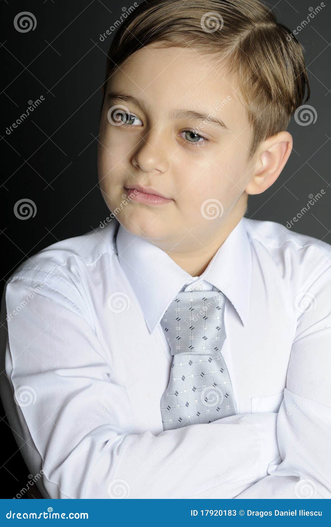 Proud Little Manager Portrait Stock Image - Image of manager, young ...