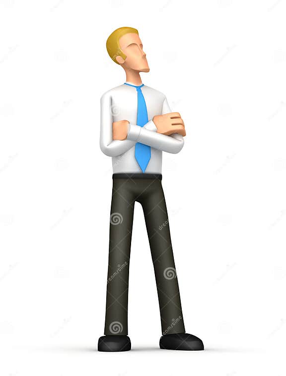 Proud manager stock illustration. Illustration of advertisement - 13010344