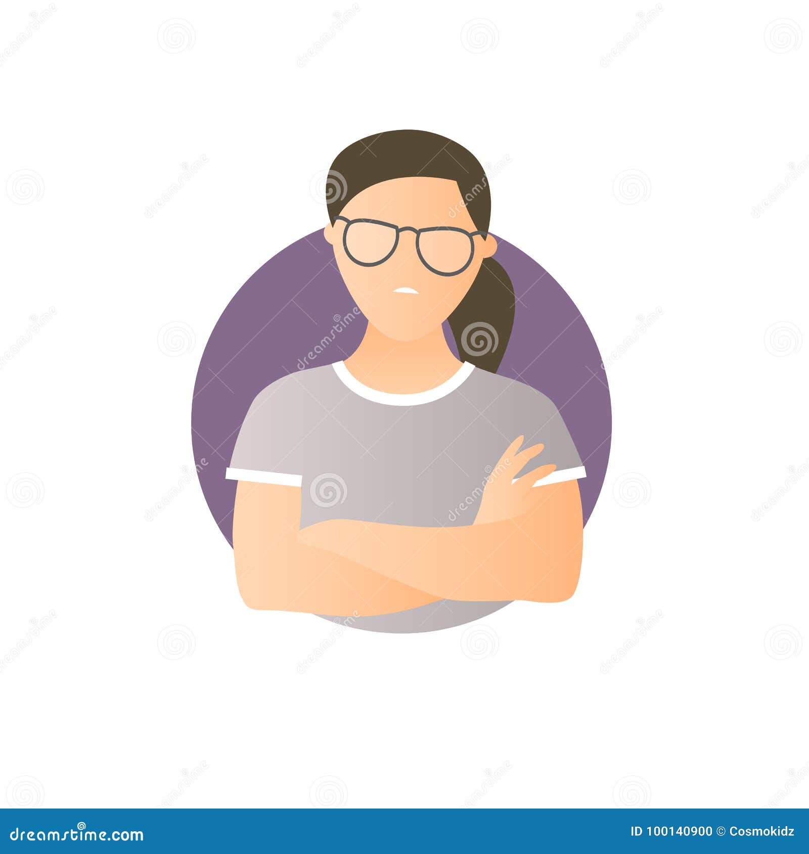 Contemptuous Woman Sticking Out Her Tongue. Cartoon Vector ...