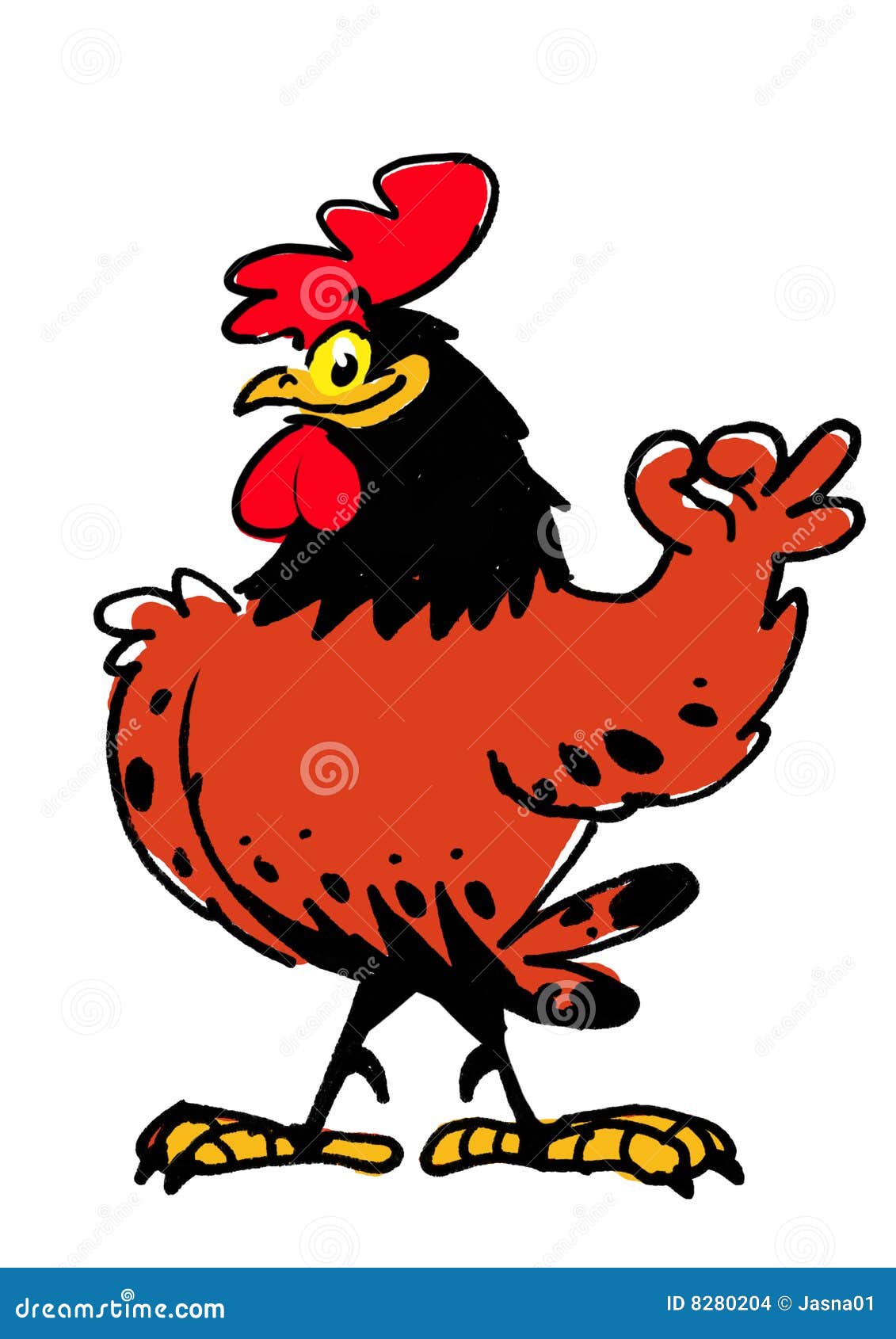 Proud smiling rooster stock illustration. Illustration of campaign ...