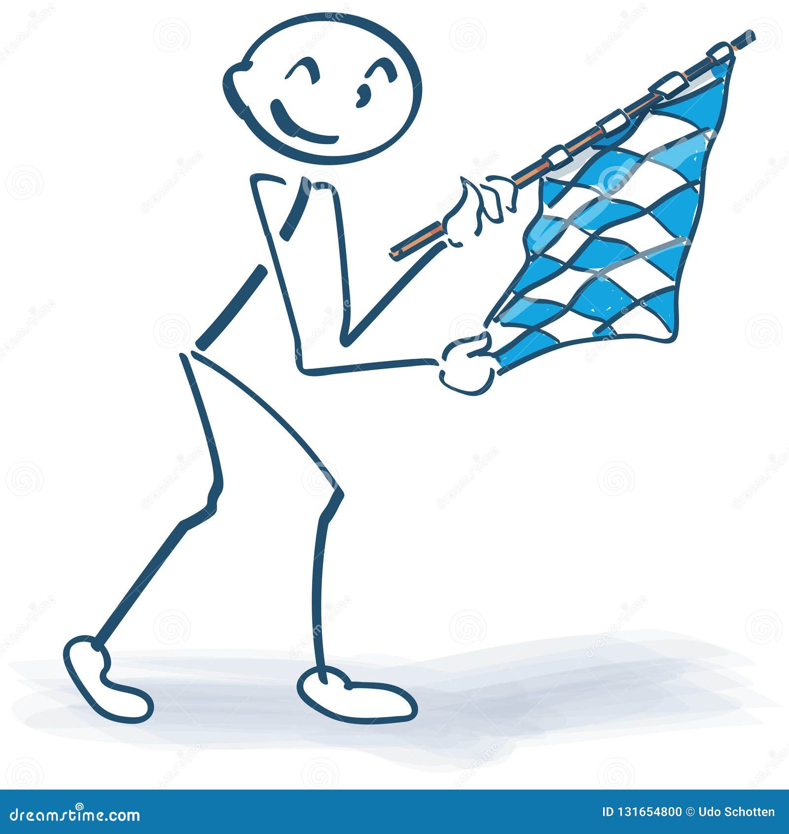 Stick Figure with Bavarian Flag Stock Vector - Illustration of color ...
