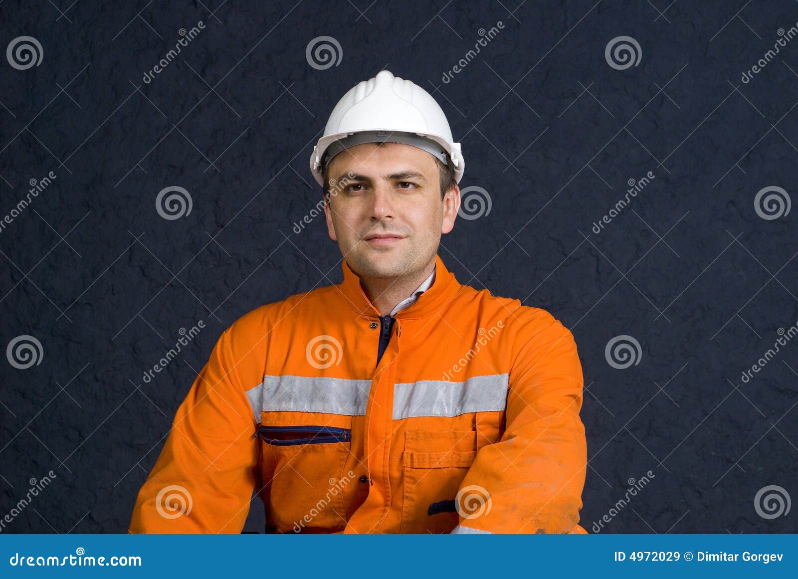 Proud worker stock image. Image of manual, handsome, gold - 4972029