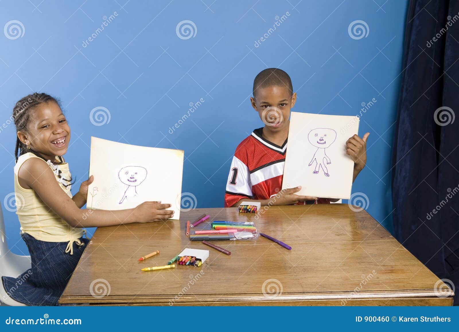 Proudly showing their work stock photo. Image of home, close - 900460