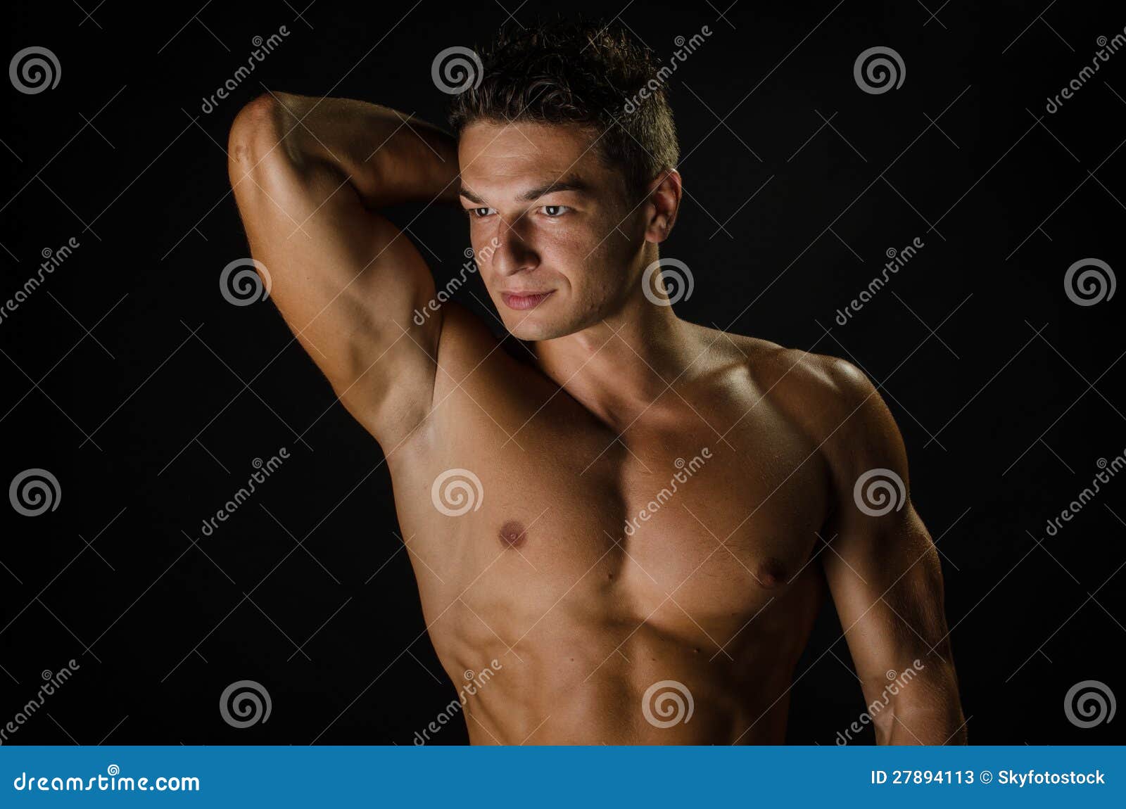 Pround to be in good shape stock image. Image of handsome - 27894113