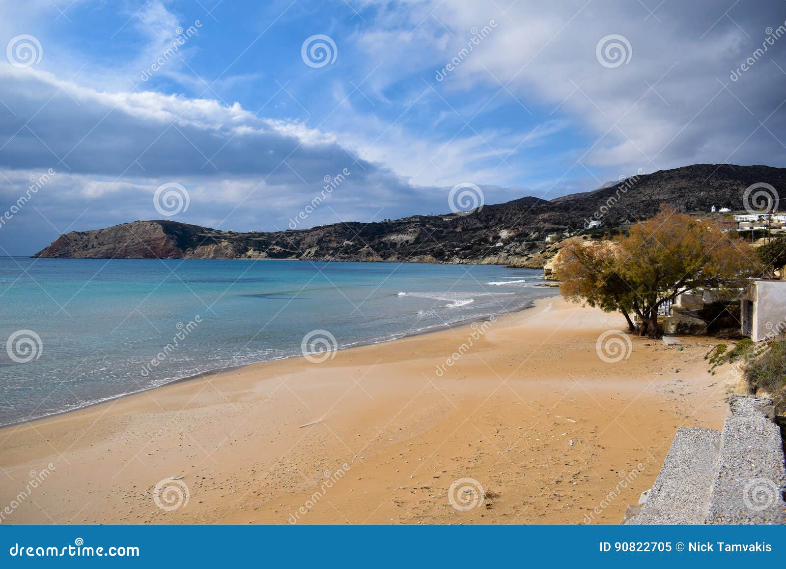 Provatas beach stock image. Image of greece, destination - 90822705
