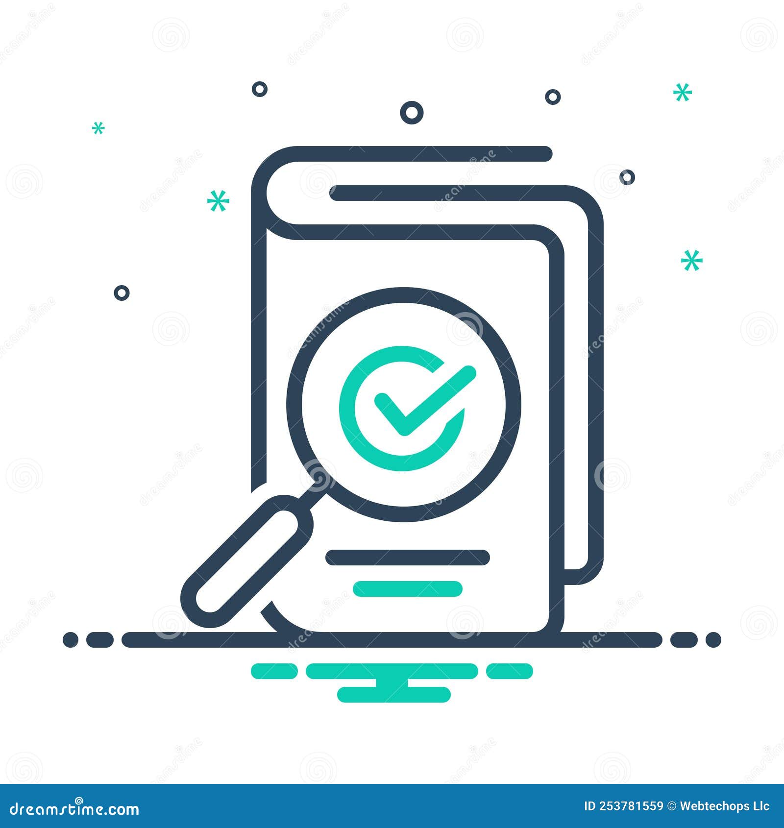 Mix Icon for Prove, Confirm and Complete Stock Vector - Illustration of ...