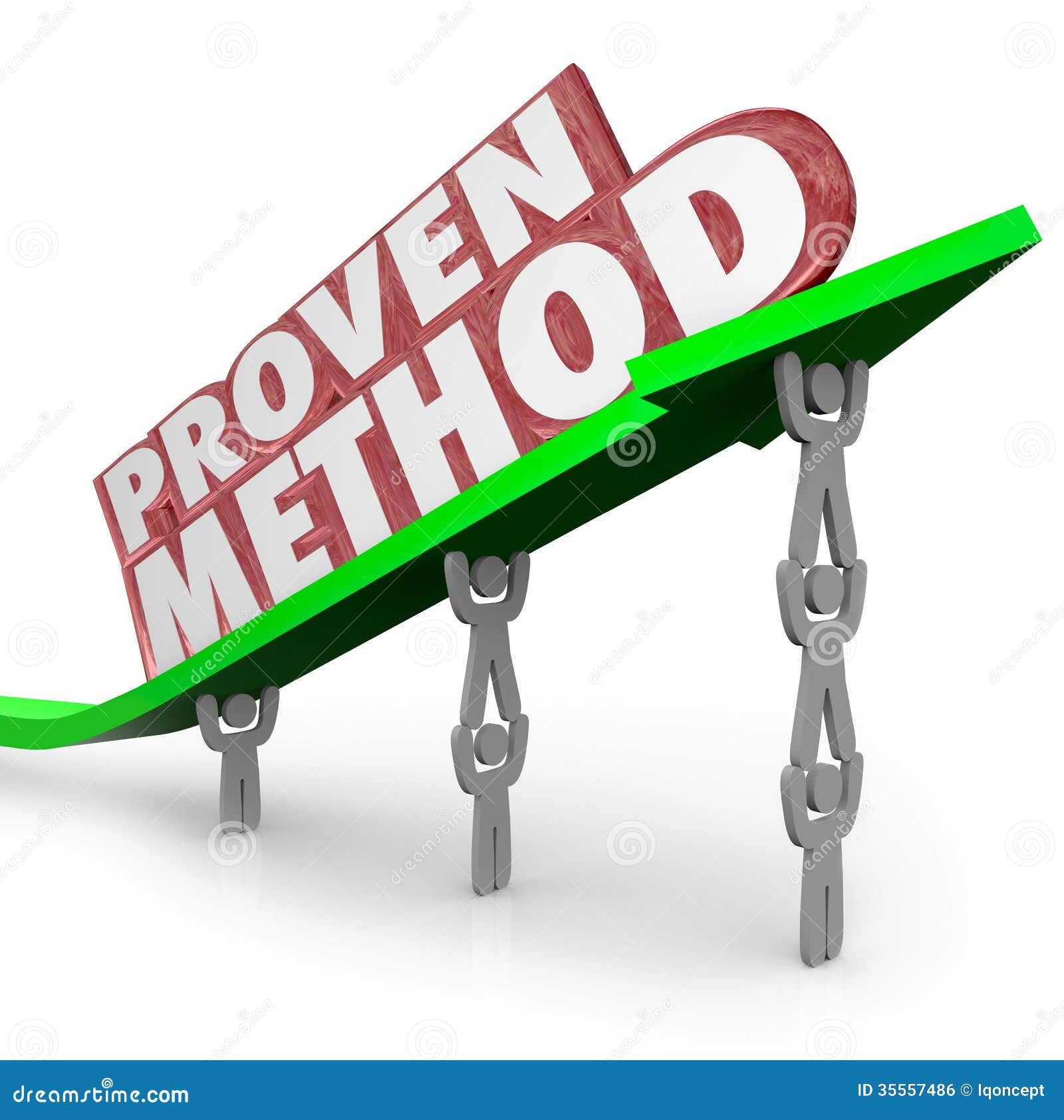 Proven Method Process Procedure Team Lifting Arrow Stock Illustration ... Proven Method Process Procedure Team Lifting Arrow Stock Illustration ...