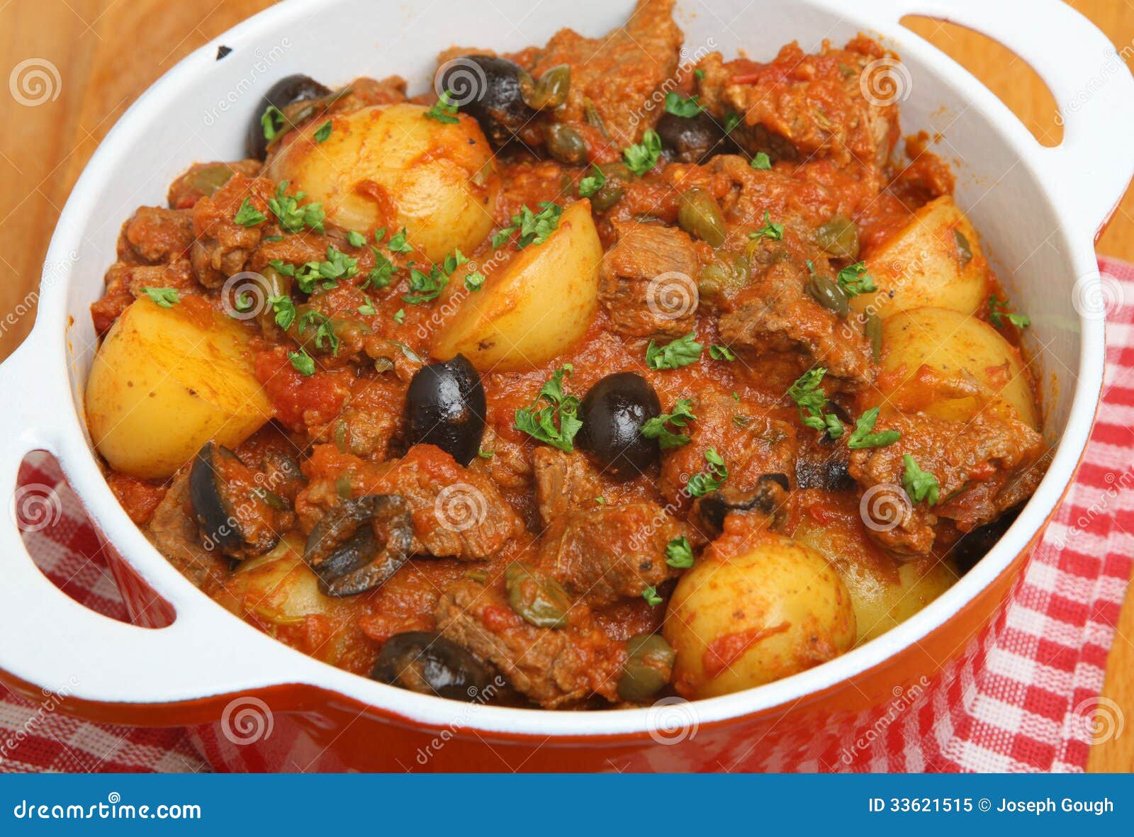 Provencal Beef Stew in Casserole Dish Stock Image - Image of cookery ...
