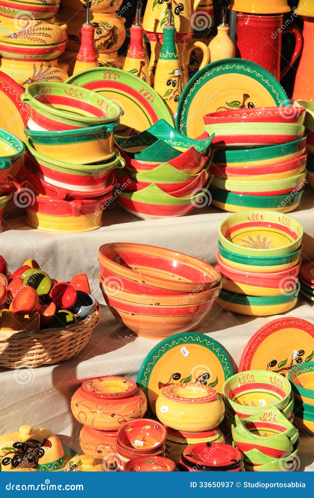 Provencal pottery stock image. Image of provence, handmade - 33650937
