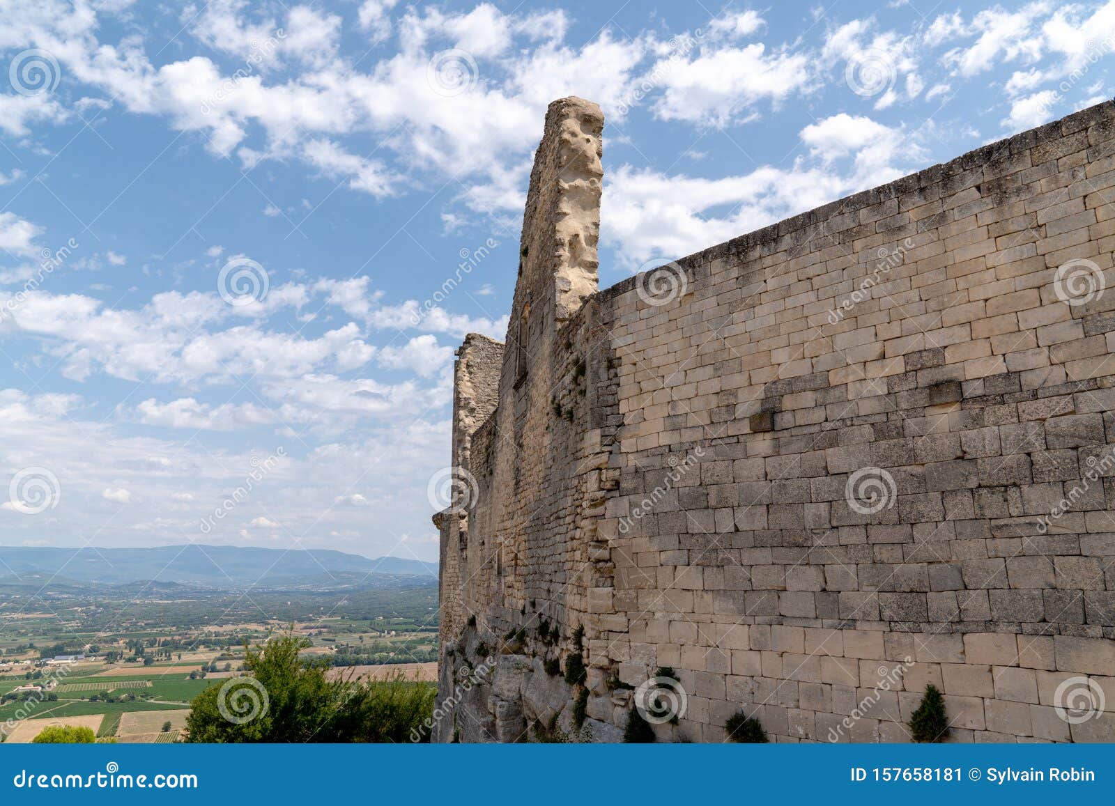 Provence Castle of Lacoste in France Stock Image - Image of building ...