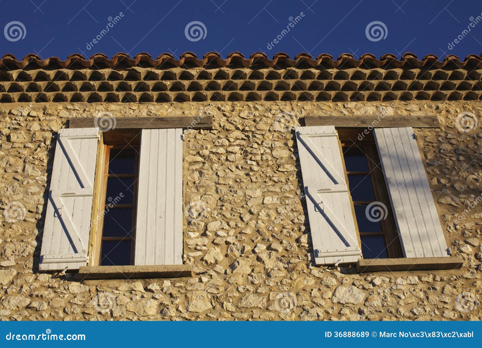 Provence windows old house stock image. Image of tile - 36888689