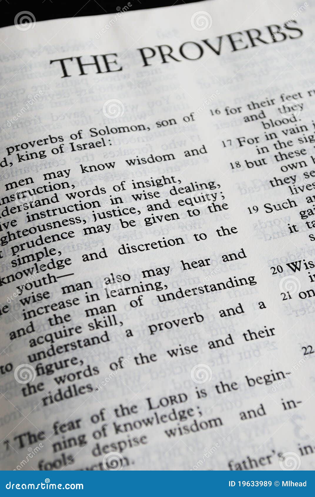 The Proverbs stock image. Image of chapter, verses, pray - 19633989