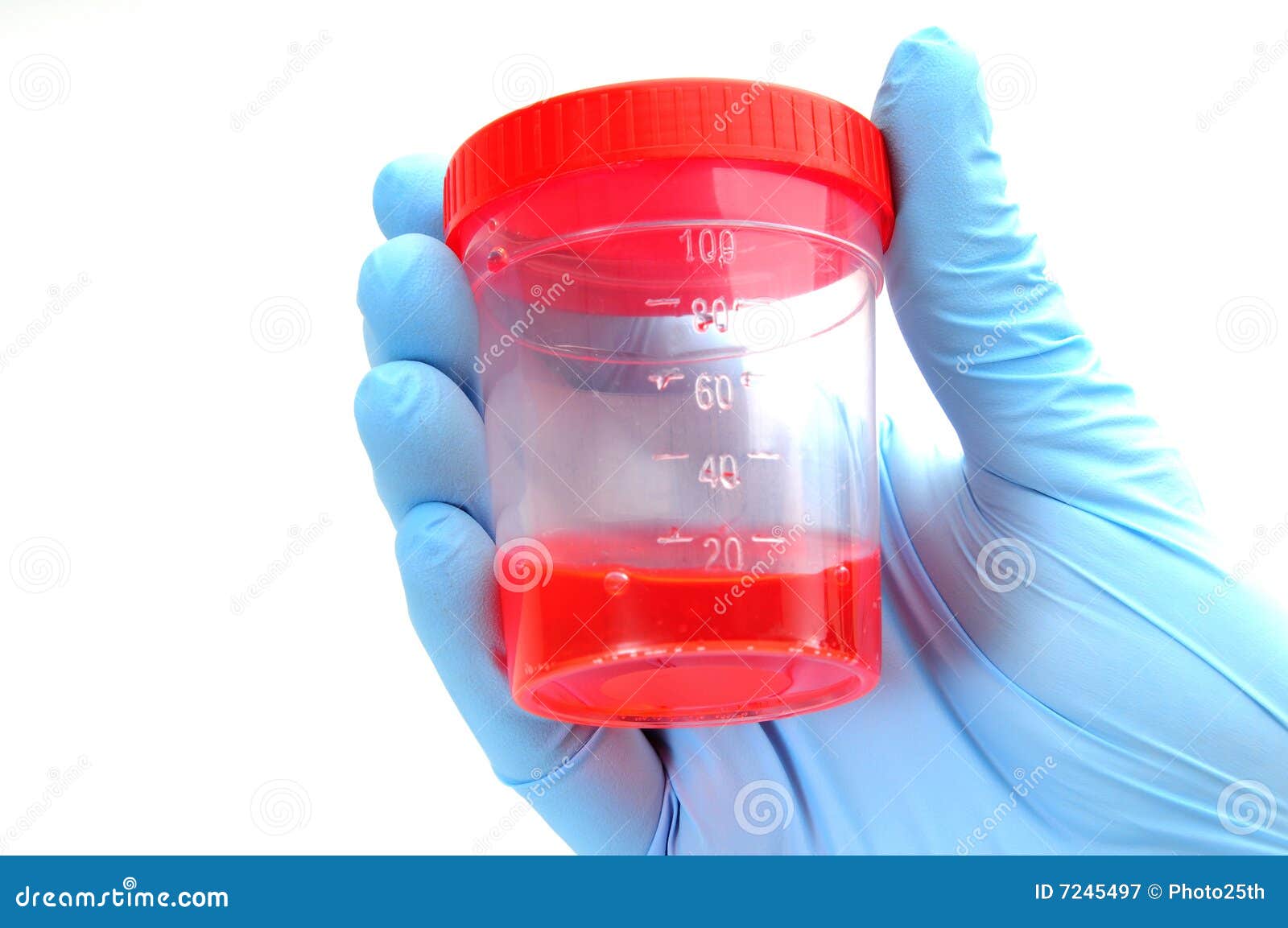 Provetta con anima immagine stock. Immagine di prova, vetro - 7245497