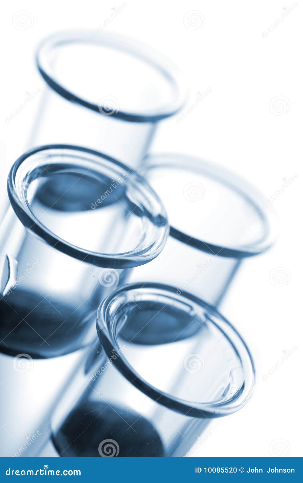 Provette blu fotografia stock. Immagine di isolato, strumento - 10085520