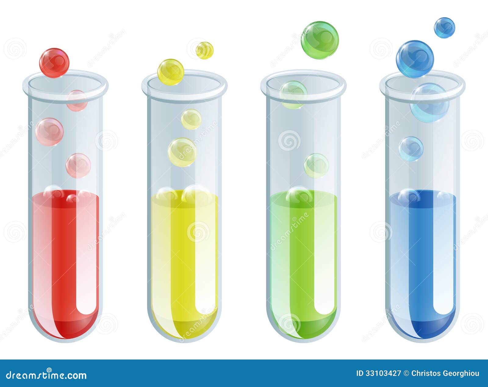 Provette del fumetto illustrazione vettoriale. Illustrazione di chimica ...