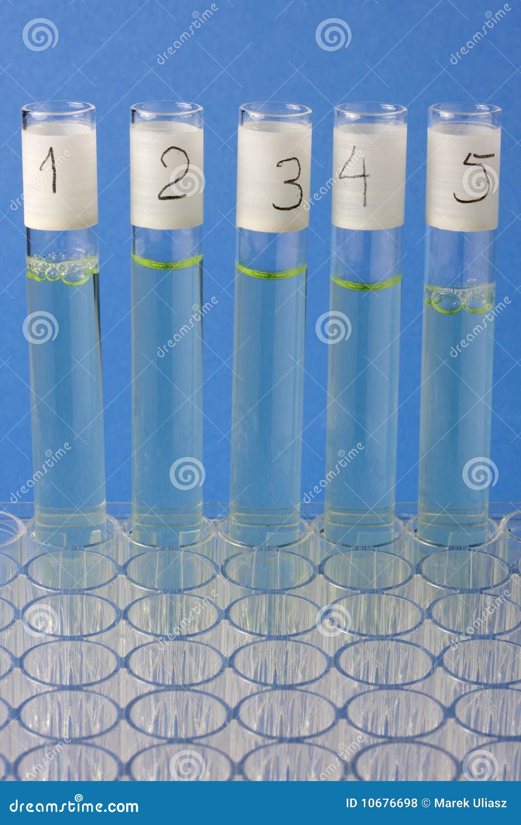 Provette Di Vetro Del Laboratorio Fotografia Stock - Immagine di ...