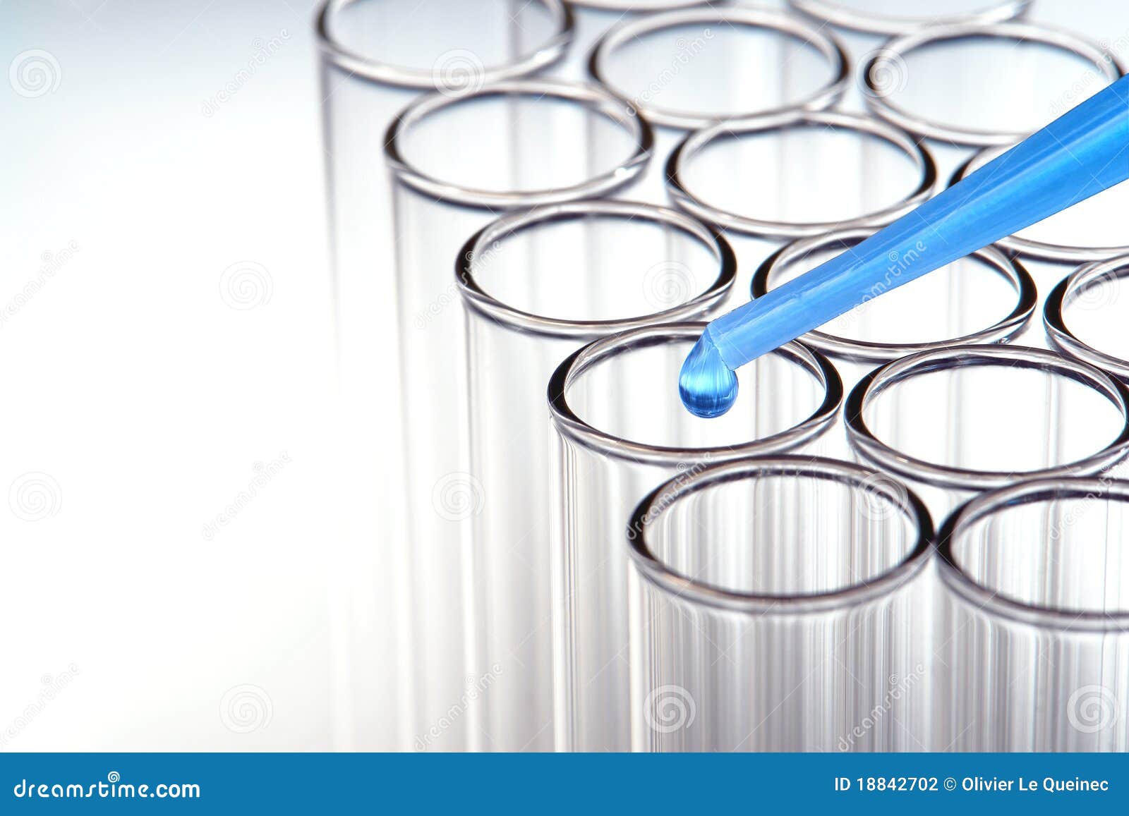 Provette Nel Laboratorio Di Ricerca Di Scienza Fotografia Stock ...