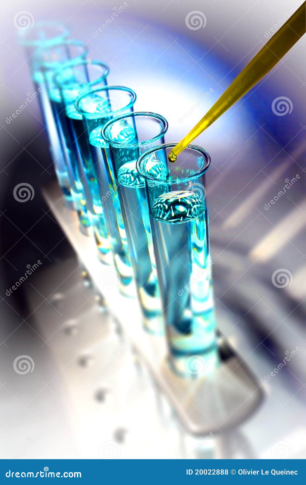 Provette Nel Laboratorio Di Ricerca Di Scienza Fotografia Stock ...