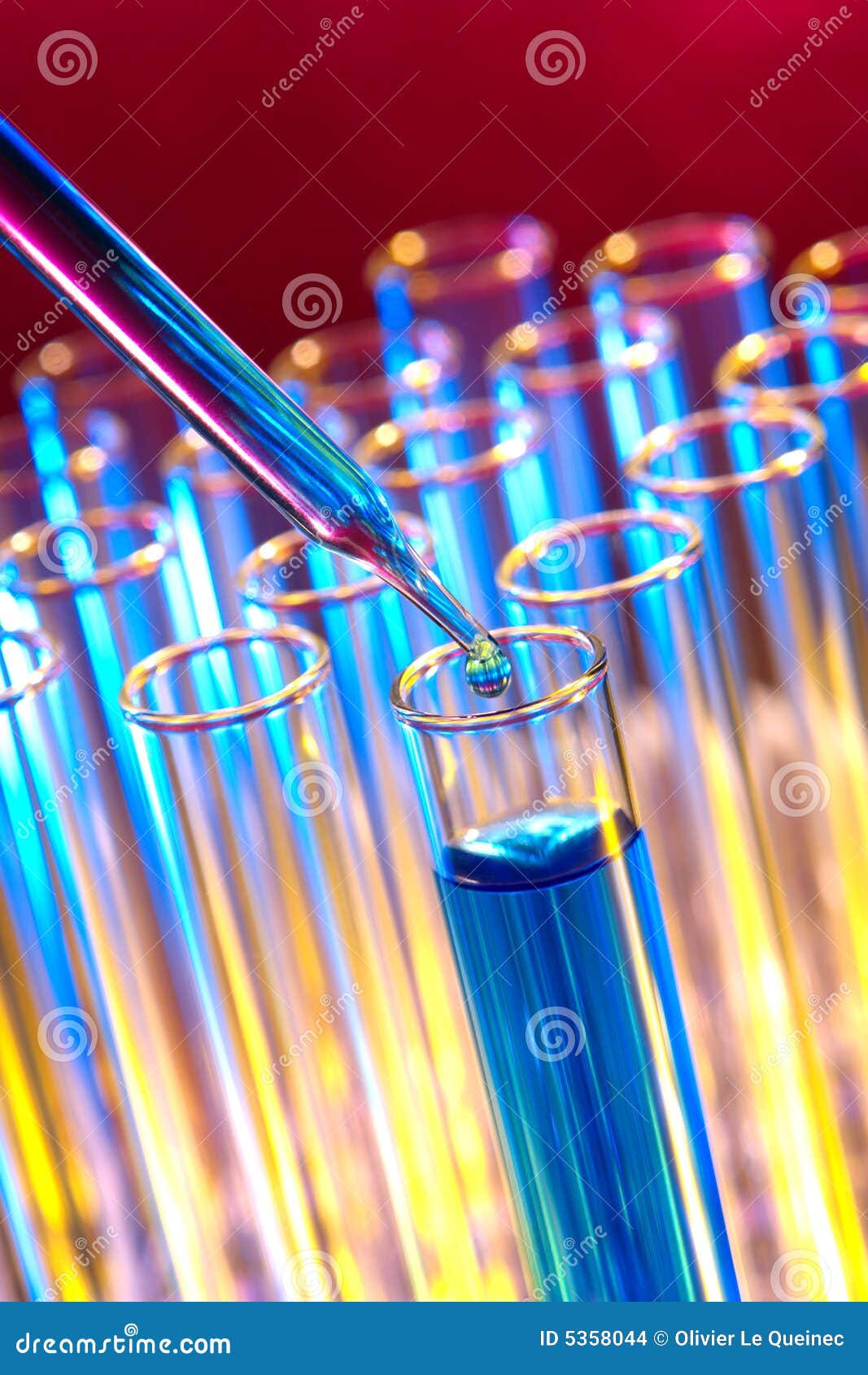 Provette Nel Laboratorio Di Scienza Fotografia Stock - Immagine di ...