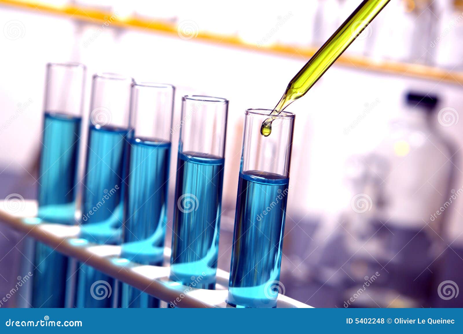 Provette Nel Laboratorio Di Scienza Fotografia Stock - Immagine di ...