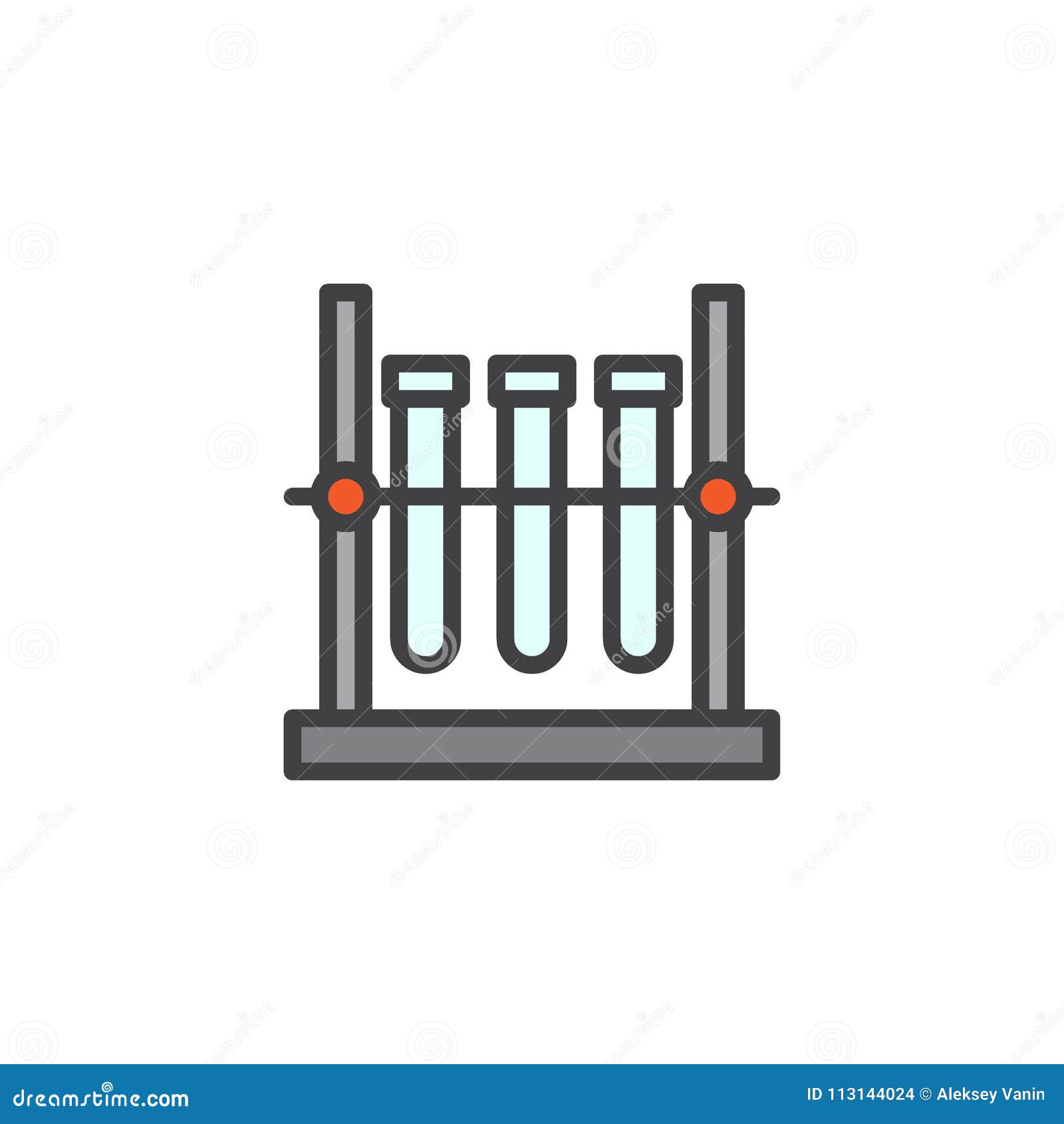 Provette Sull'icona Del Profilo Riempita Supporto Illustrazione ...