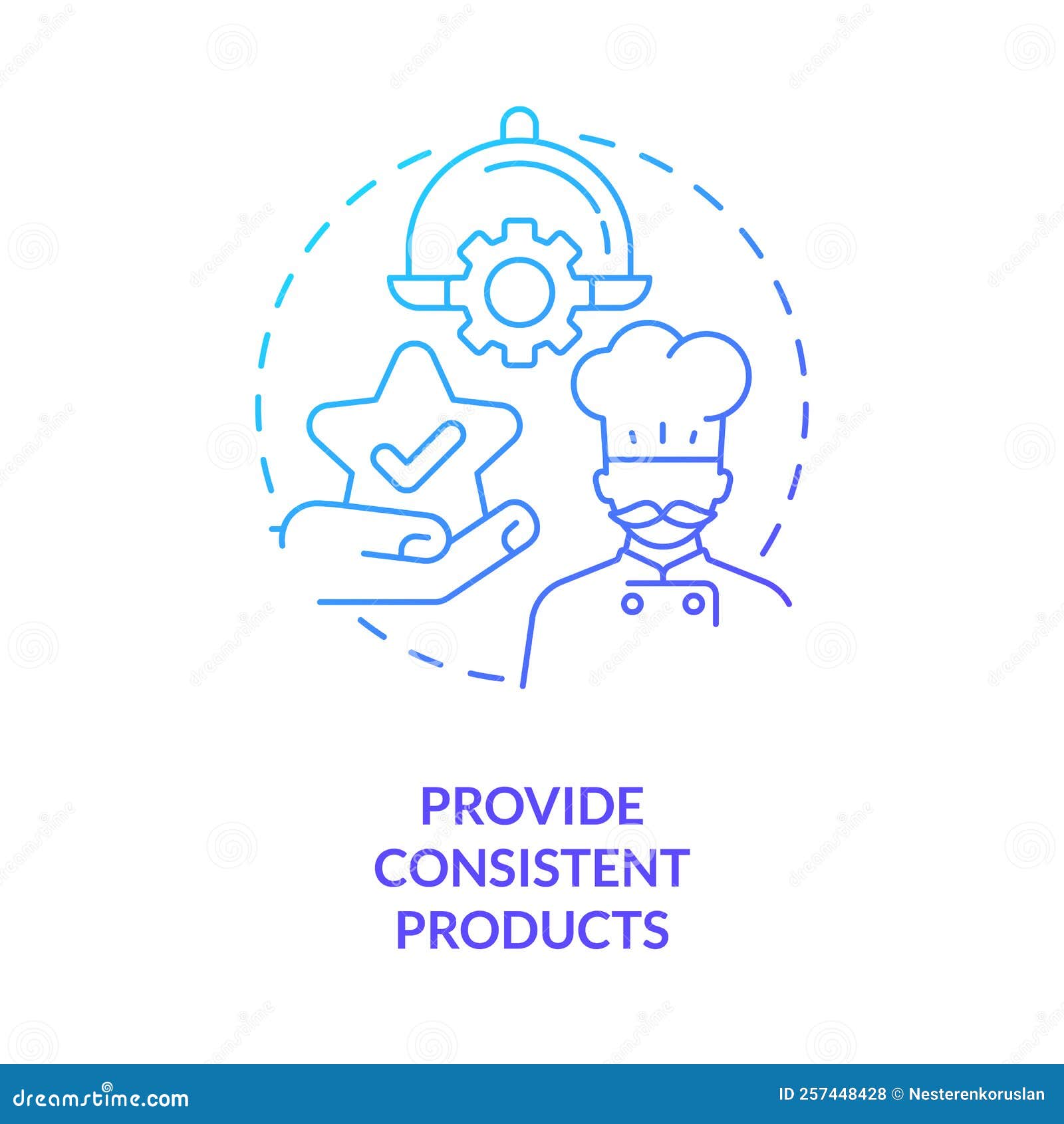 Provide Consistent Products Blue Gradient Concept Icon Stock Vector ... Provide Consistent Products Blue Gradient Concept Icon Stock Vector ...