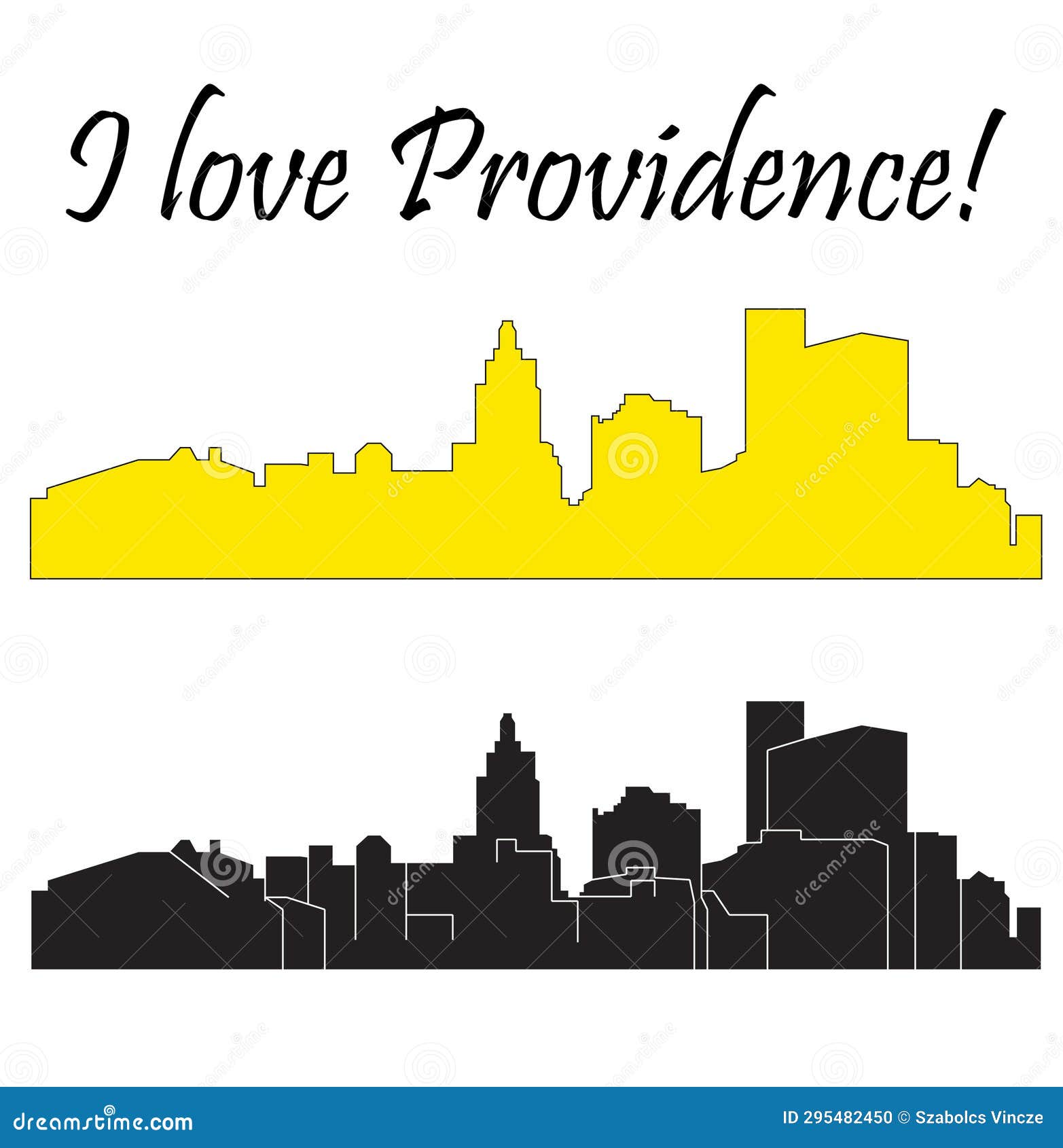 Providence, Rhode Island, City Silhouette Stock Vector - Illustration ...