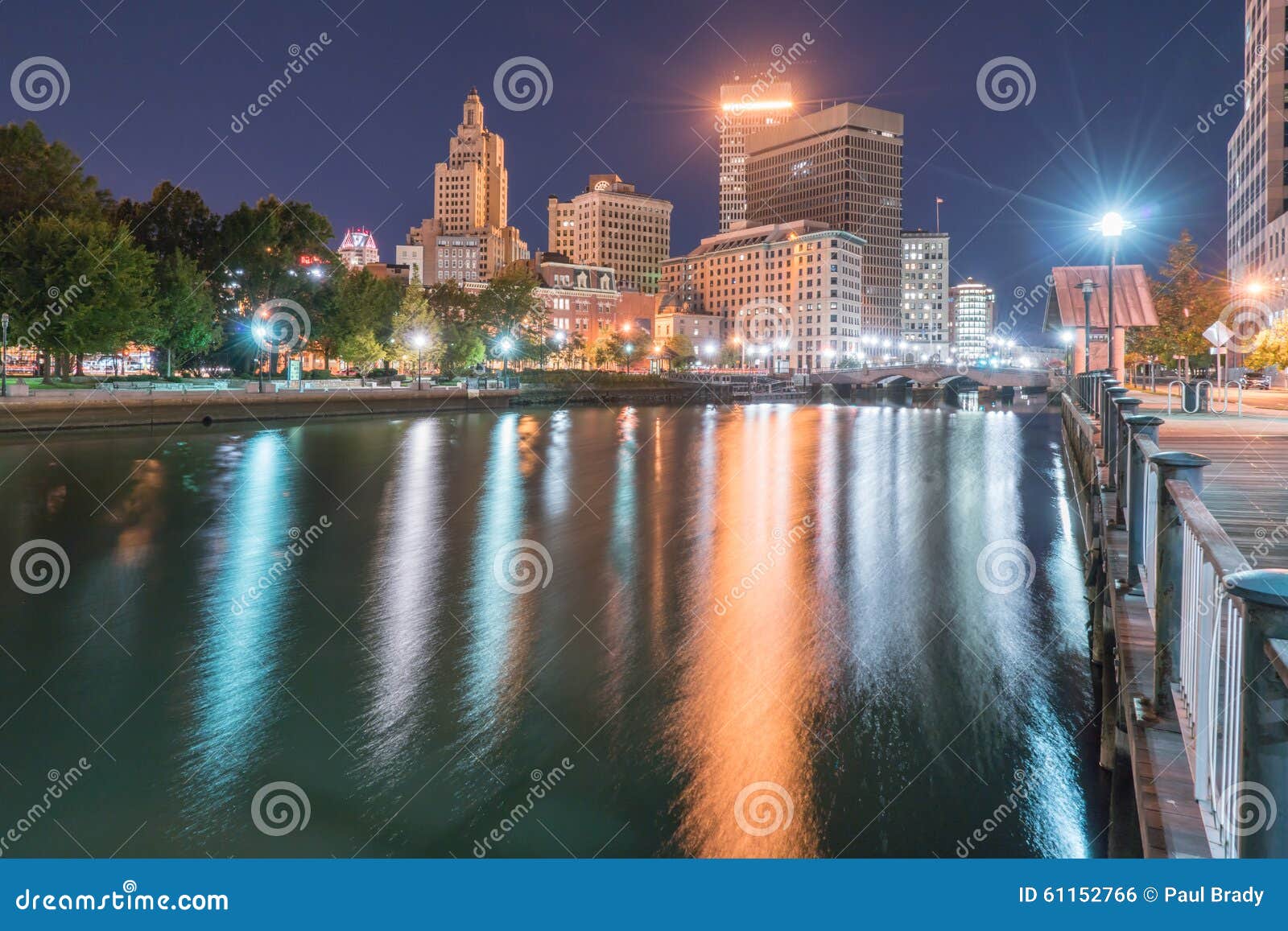 Providence, Rhode Island City Skyline Stock Photo - Image of downtown ...