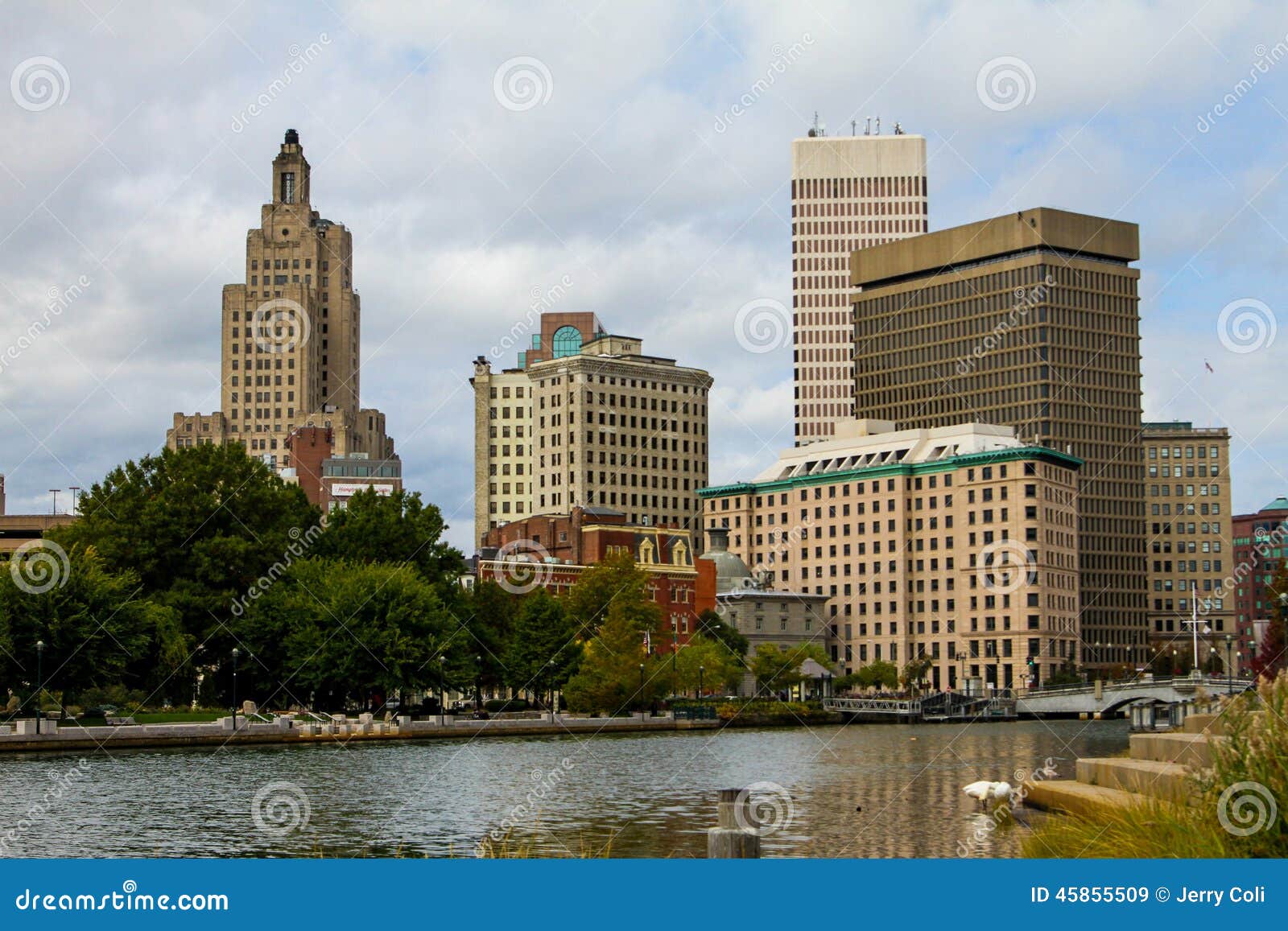 Providence, Rhode Island Skyline. Editorial Stock Image - Image of ...