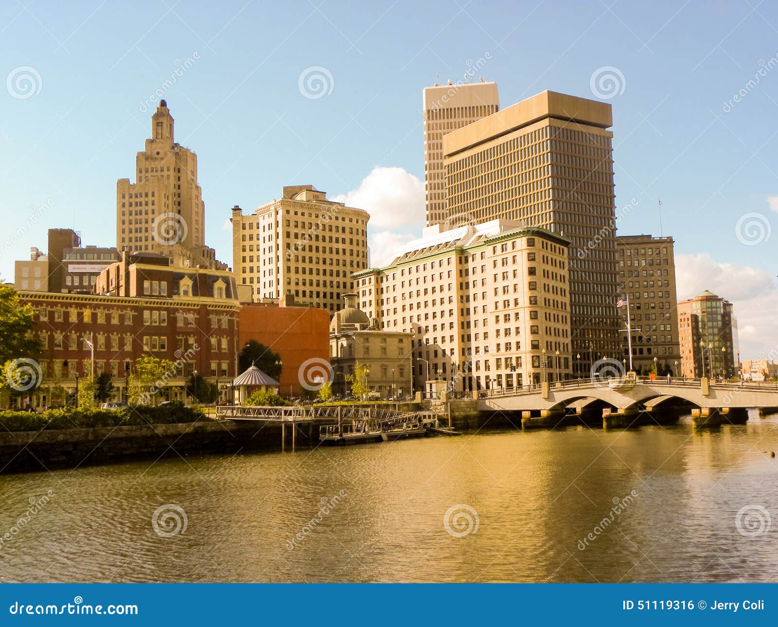 Providence, RI skyline. editorial photo. Image of buildings - 51119316
