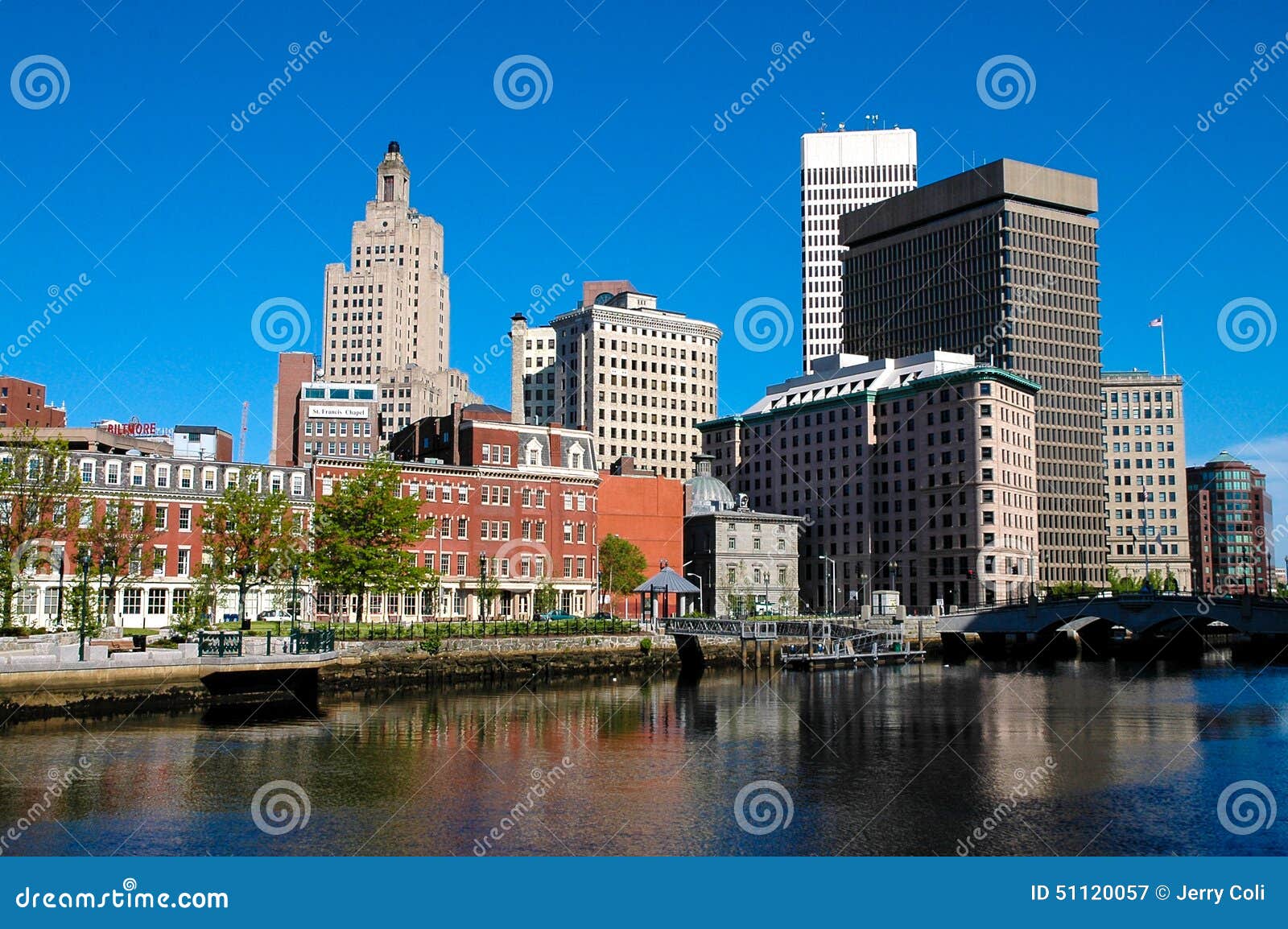 Providence, RI skyline. editorial photography. Image of providence ...